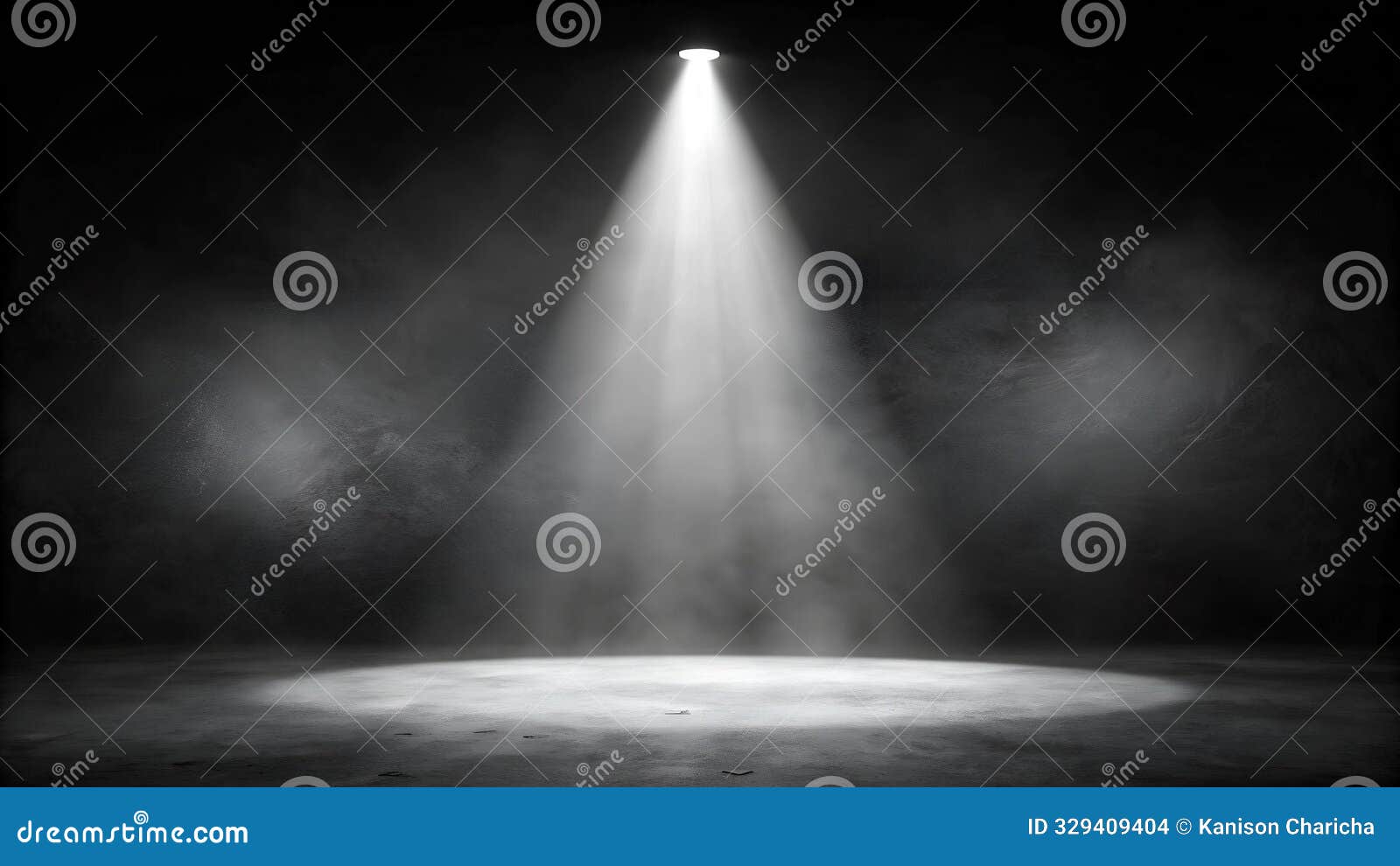 A Single Beam of Light Illuminates an Abandoned Stage Generative AI ...