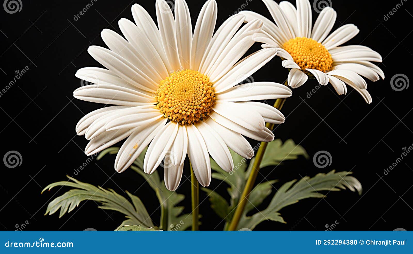 A Single Becky Shasta Daisy Flower Infront Closeup View Stock Photo ...