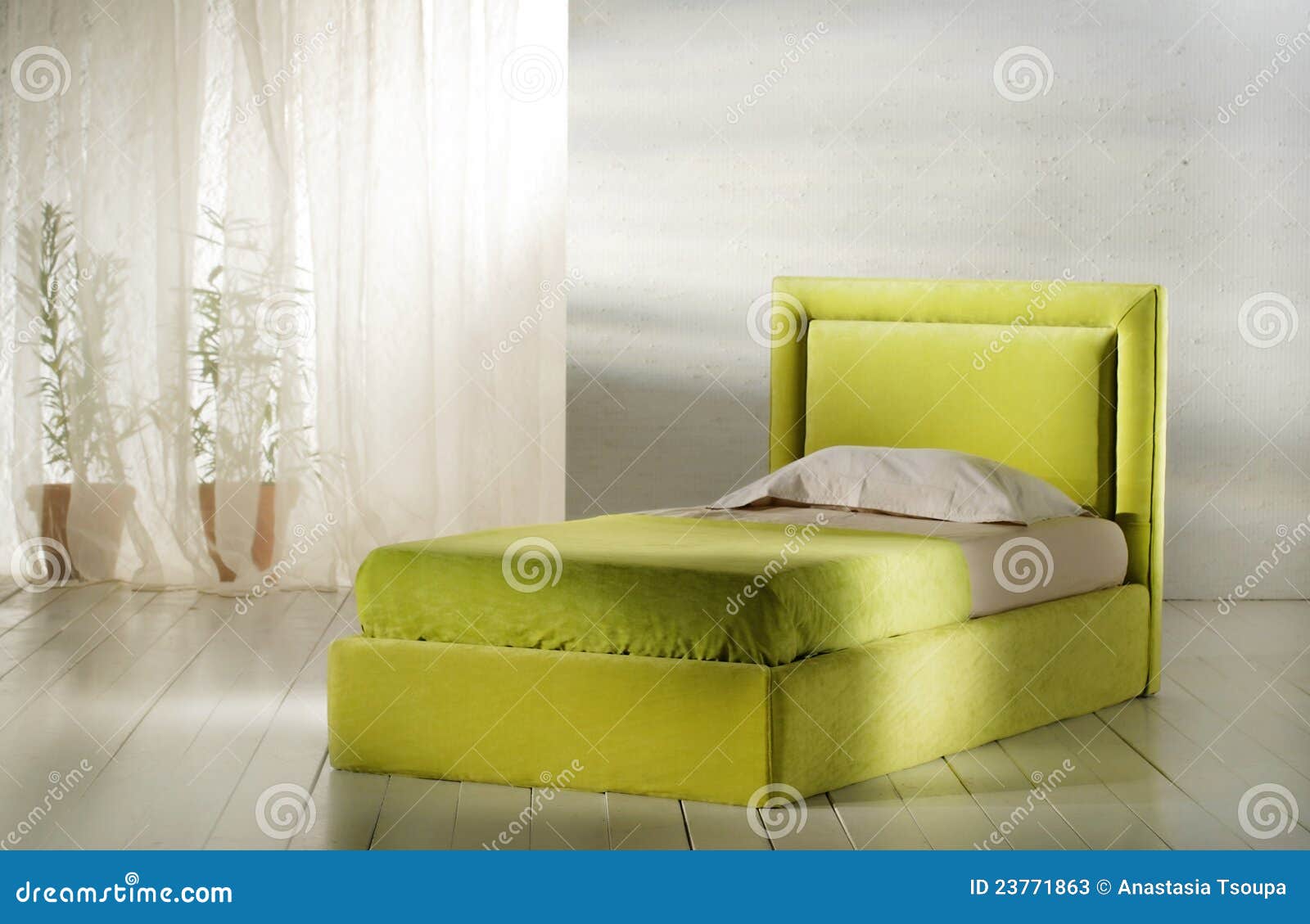 Single bed stock image. Image of single, floorboards - 23771863
