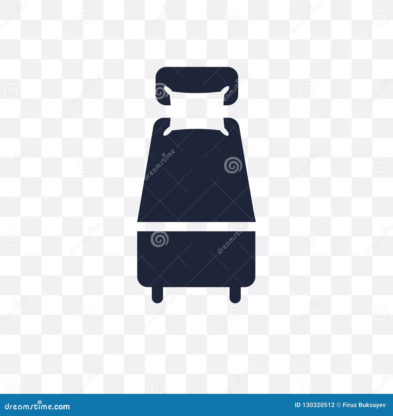 Single Bed Transparent Icon. Single Bed Symbol Design from Hotel Stock ...