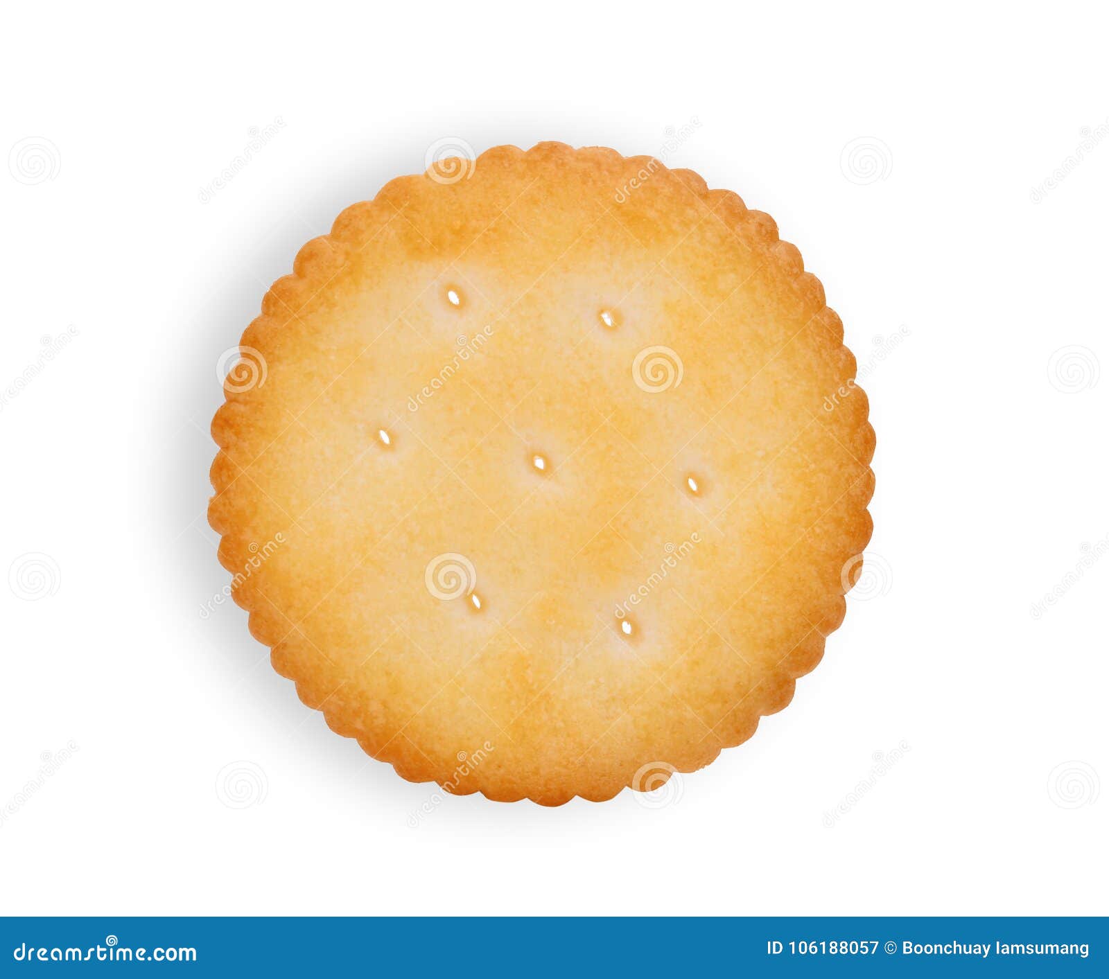 Single Biscuit Crackers Isolated on White Stock Image - Image of food ...