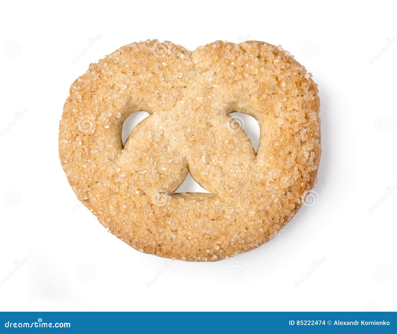 Single Biscuit On A Plate. Symbol Of Famines And Poverty.Isolated On ...
