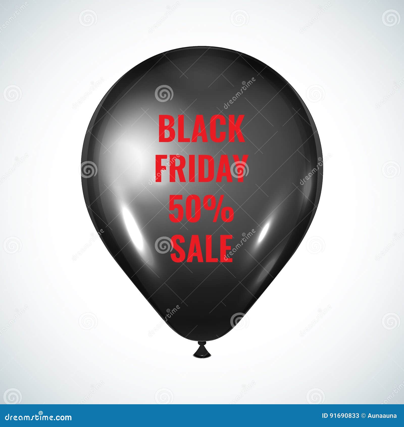 Single black ballon stock vector. Illustration of advertisement - 91690833