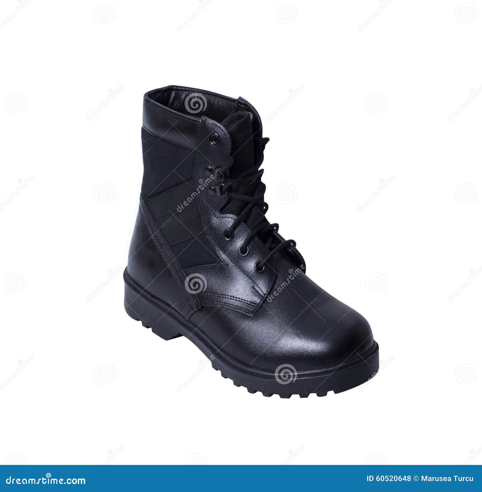 Single black boot stock photo. Image of shoe, clothing - 60520648