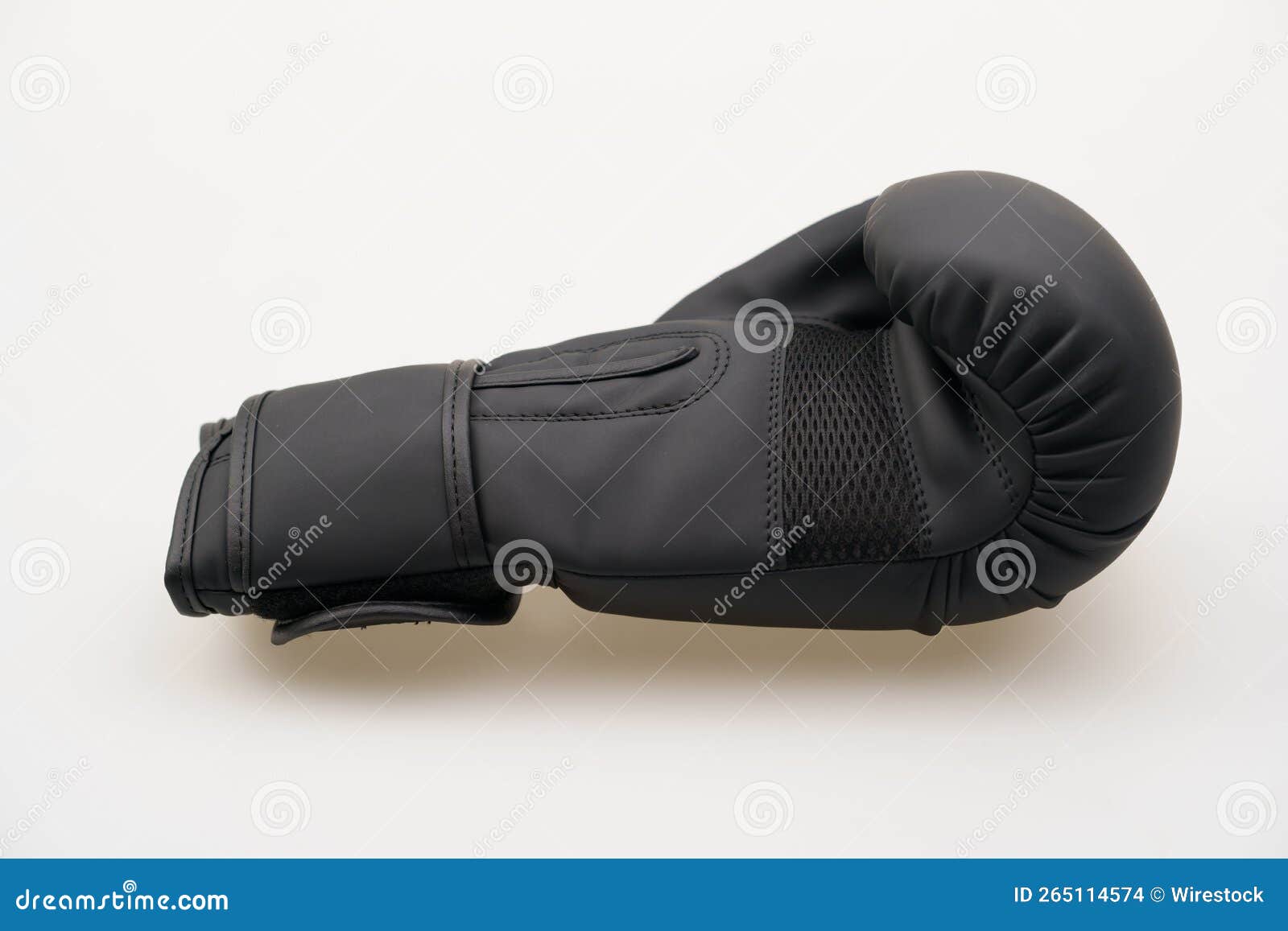 Single Black Boxing Glove Isolated on a White Background Stock Photo ...