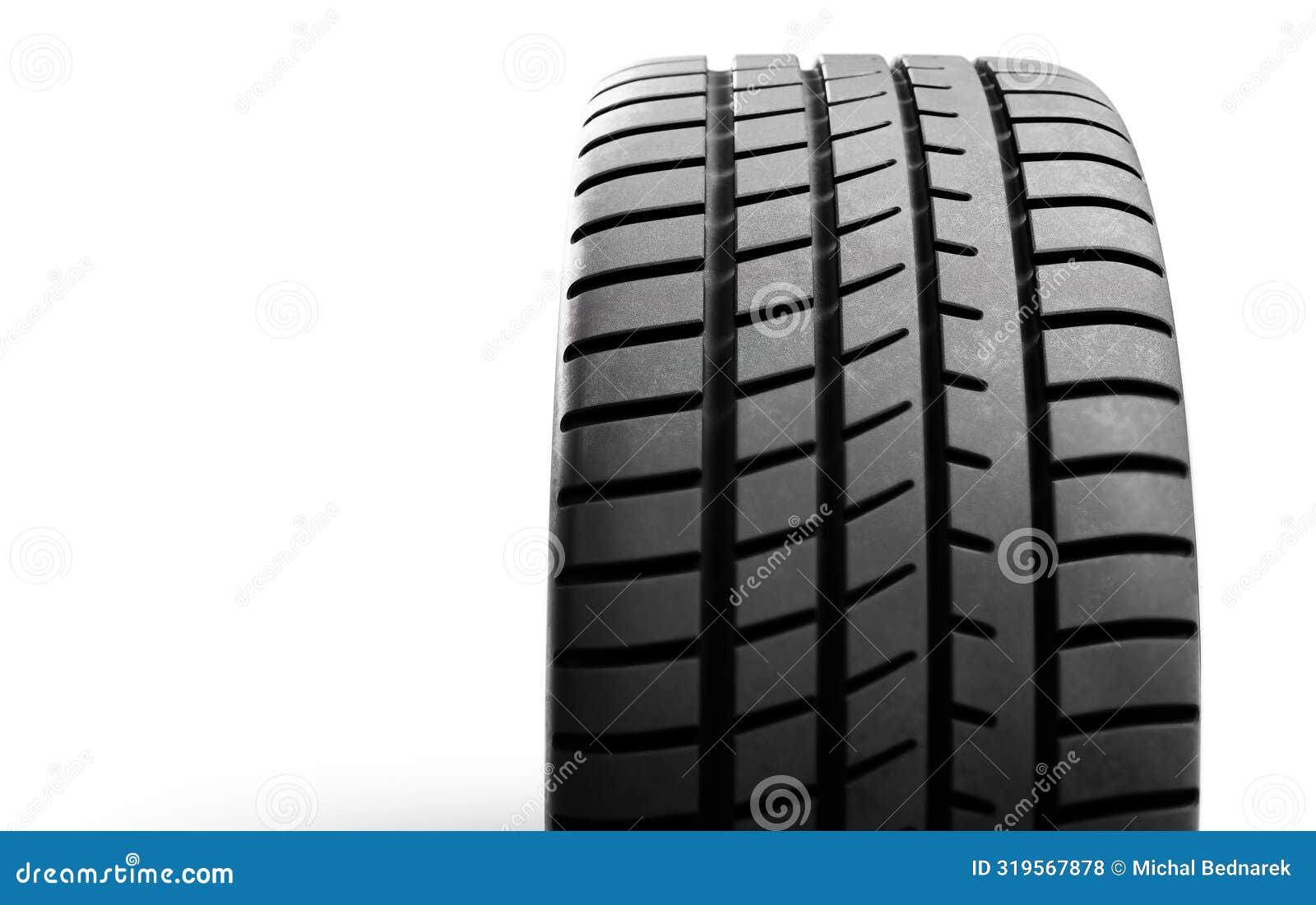 Single Black Car Tire for Modern Performance Vehicle Isolated Stock ...