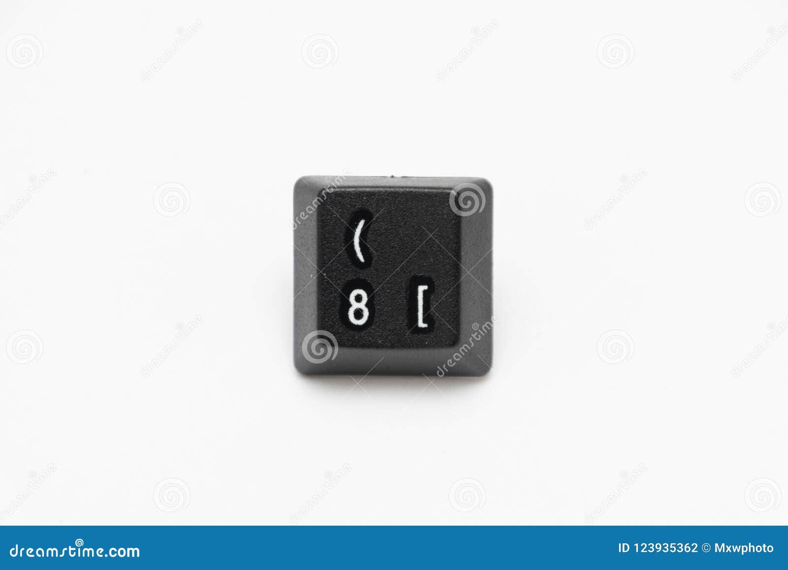 Single Black Keys of Keyboard with Different Letters 8 Stock Photo ...