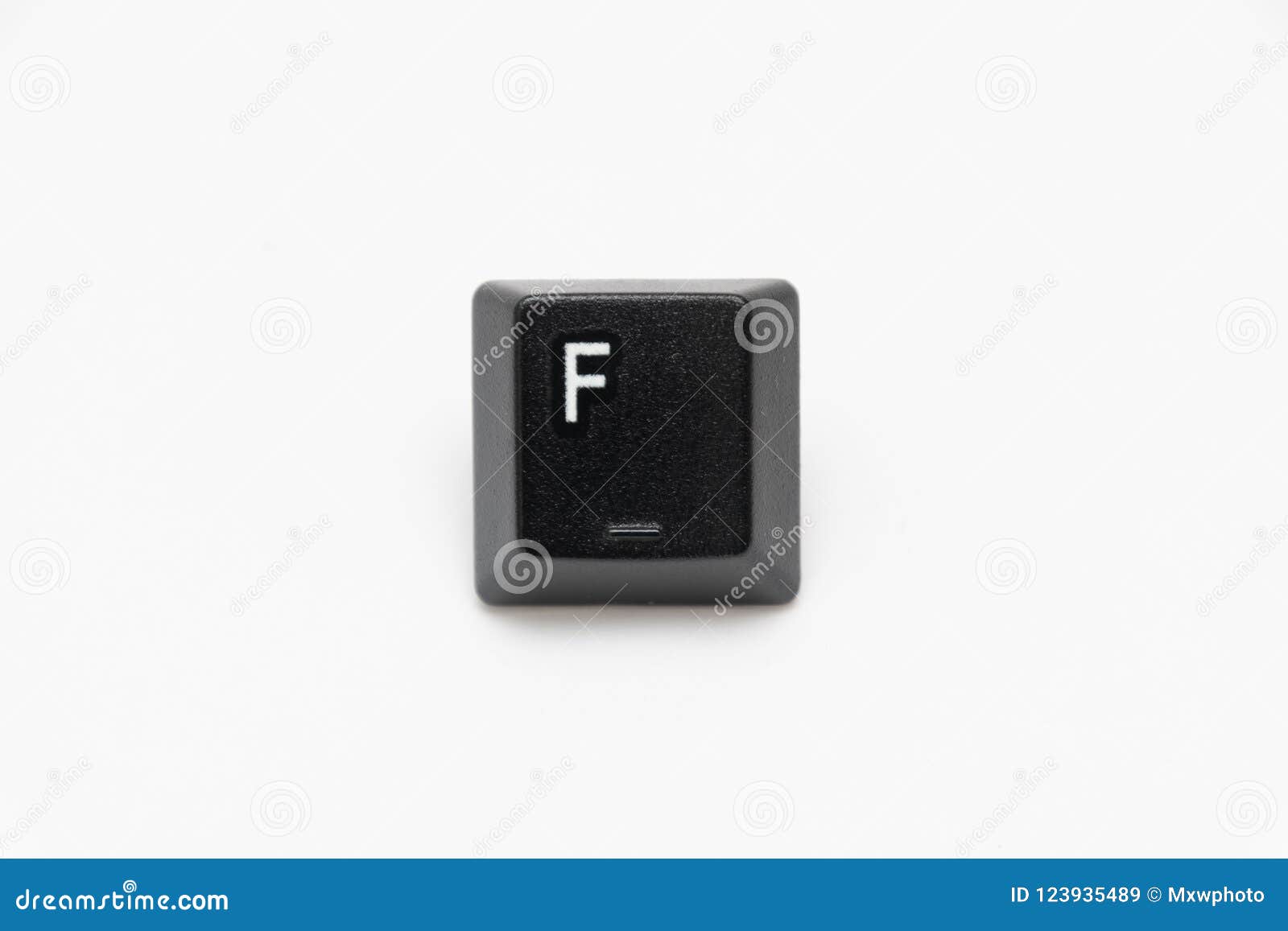 Single Black Keys of Keyboard with Different Letters F Stock Image ...