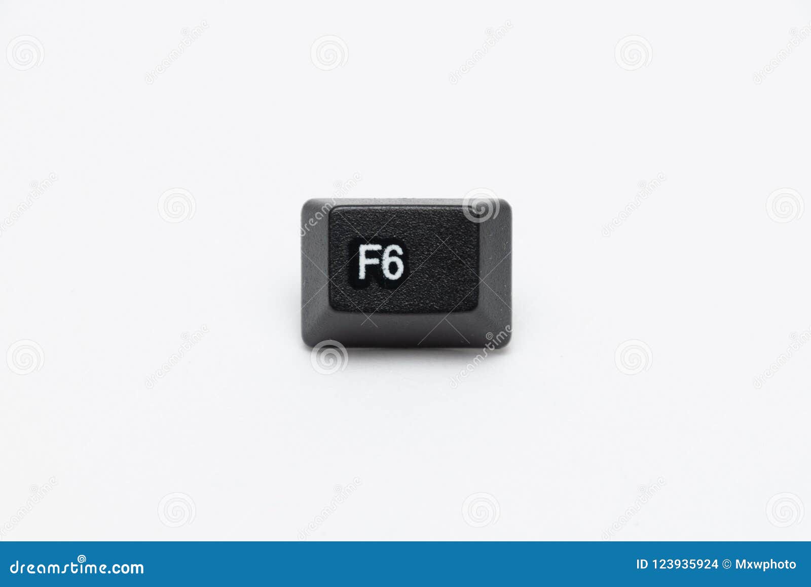 Single Black Keys of Keyboard with Different Letters F6 Stock Photo ...
