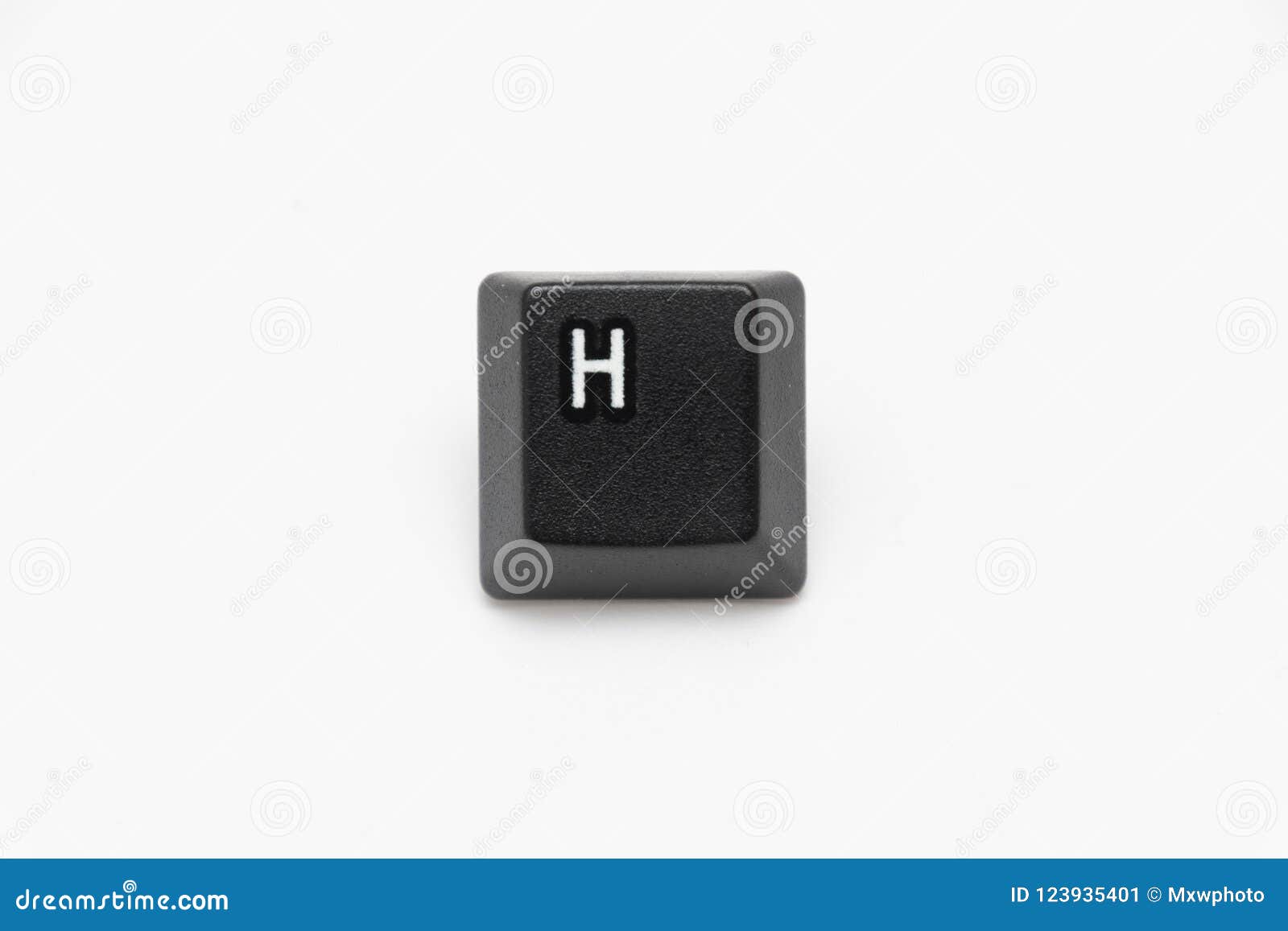 Single Black Keys of Keyboard with Different Letters H Stock Image ...