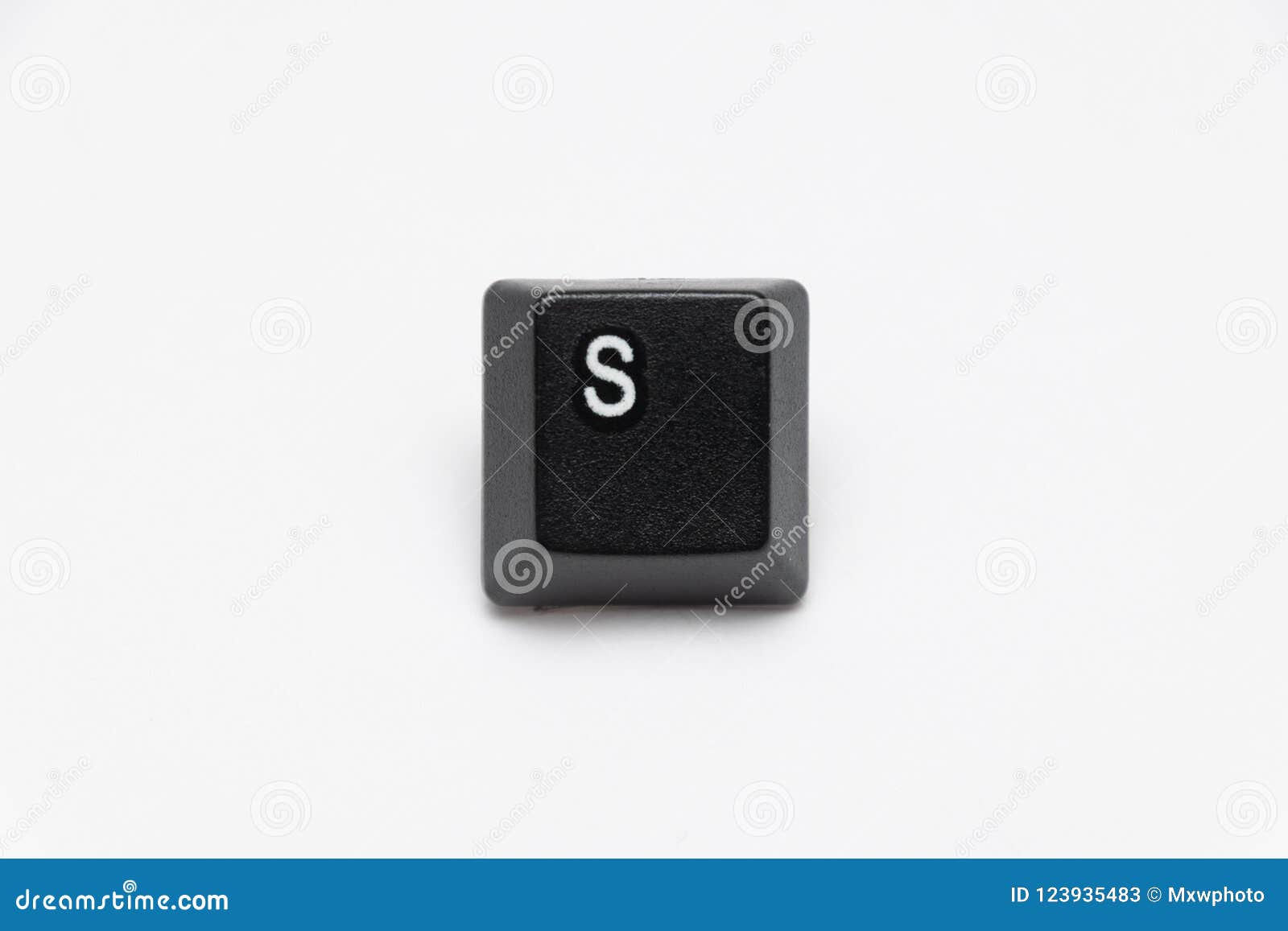 Single Black Keys of Keyboard with Different Letters S Stock Image ...