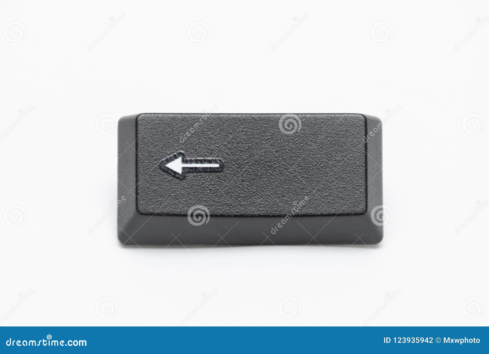 Single Black Keys of Keyboard with Different Letters Backspace Stock ...