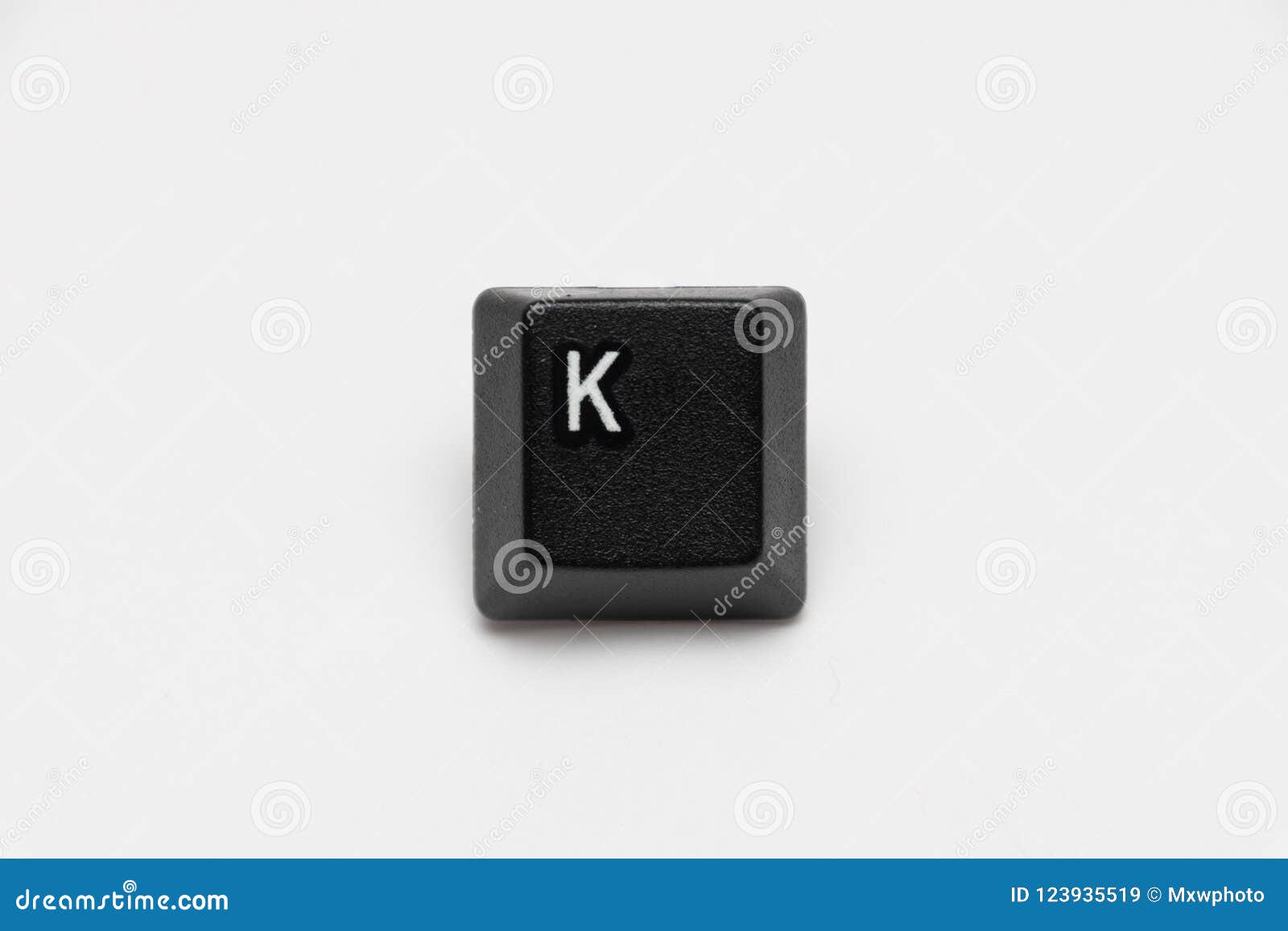 Single Black Keys of Keyboard with Different Letters K Stock Image ...