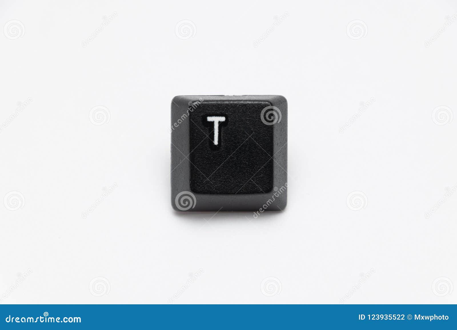 Single Black Keys of Keyboard with Different Letters T Stock Photo ...
