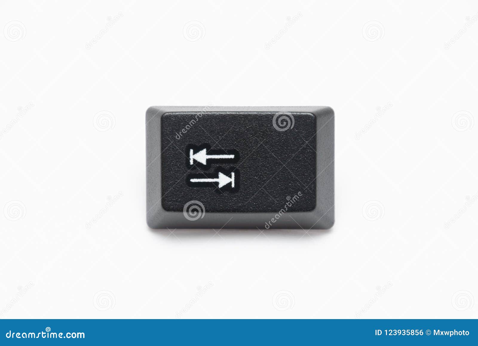 Single Black Keys of Keyboard with Different Letters Tab Stock Photo ...