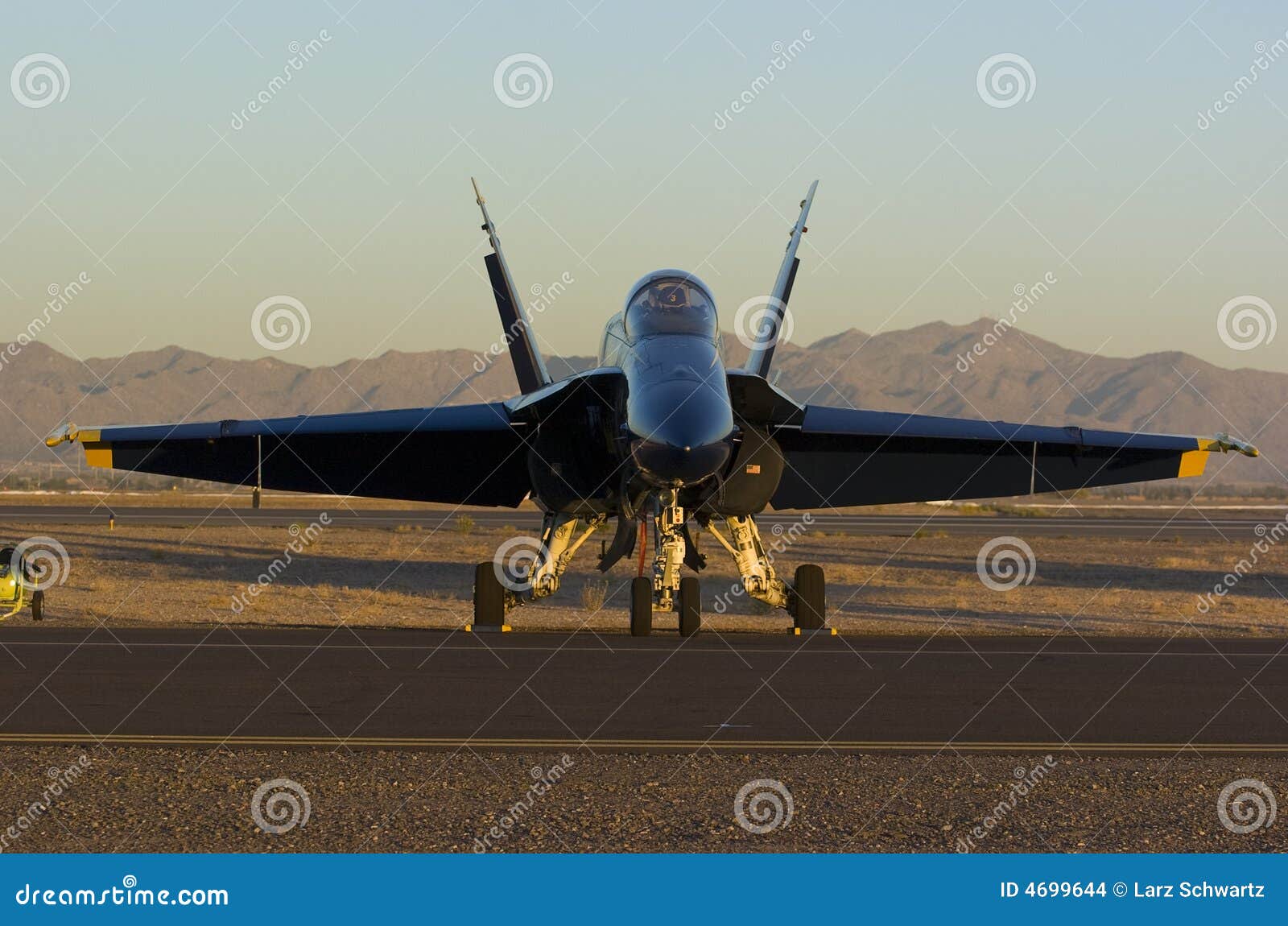 Single Blue Angels jet stock photo. Image of transportation - 4699644