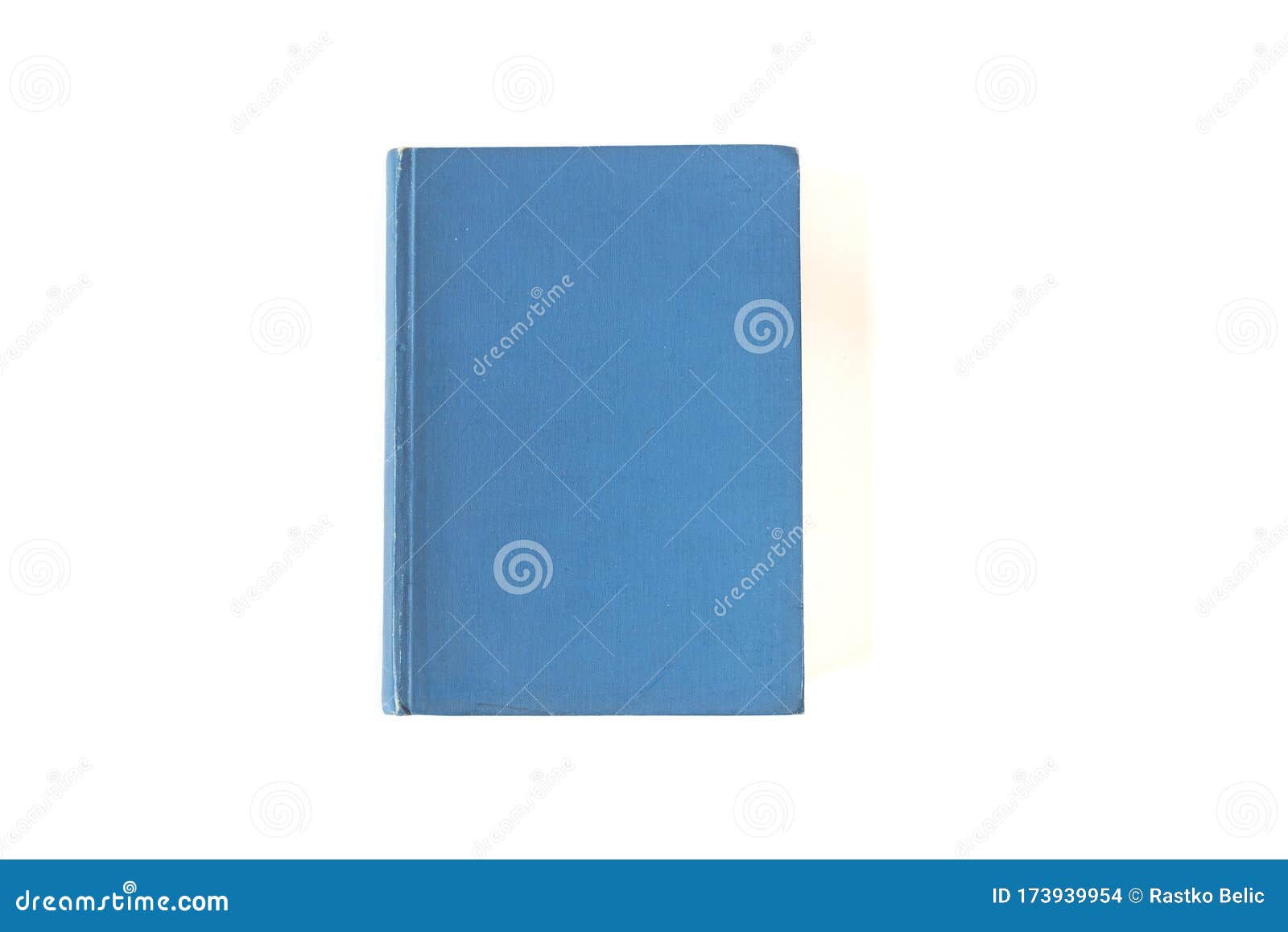Single Blue Book Isolated on White Background Stock Photo - Image of ...