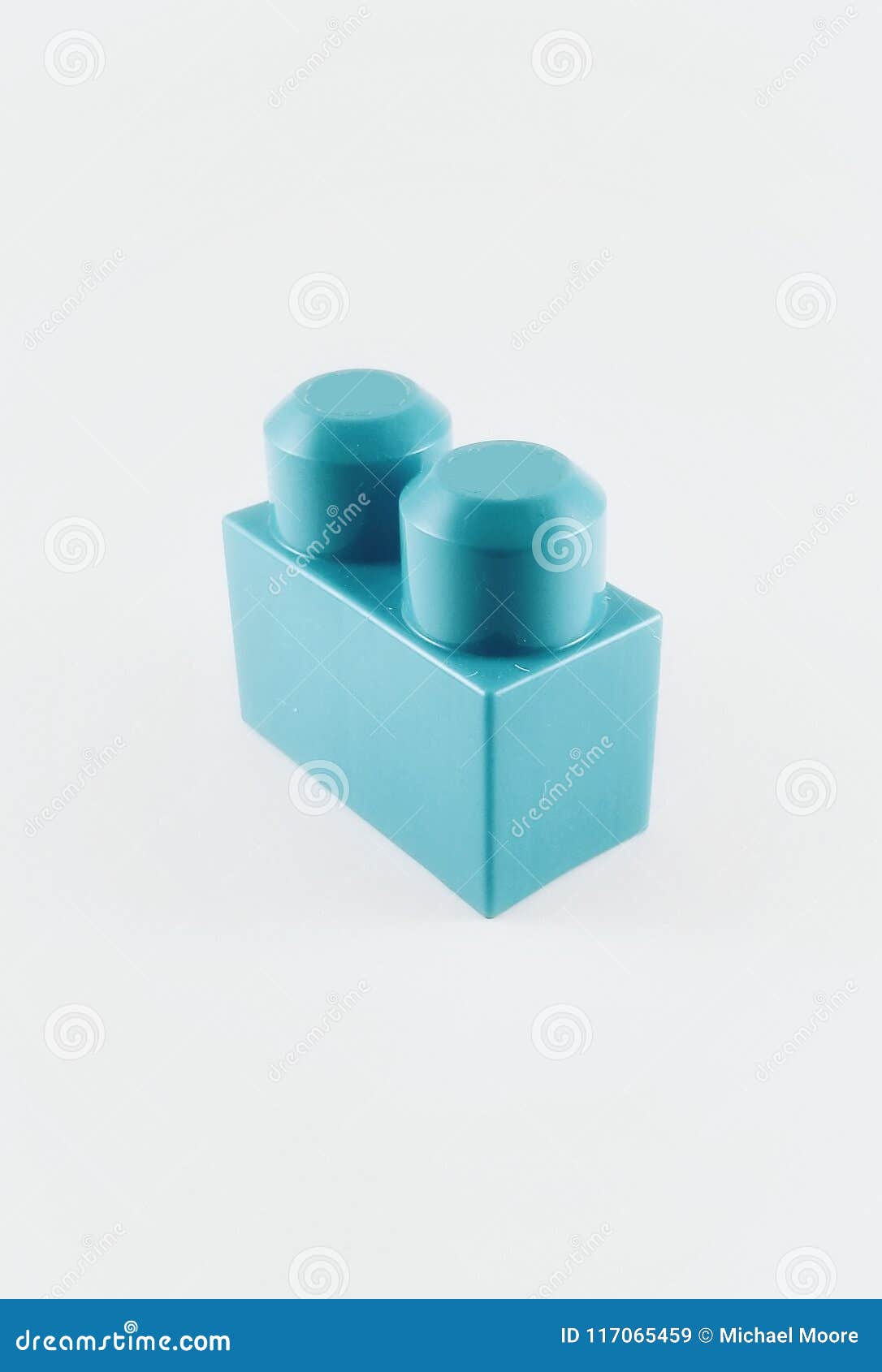Single Blue Building Block stock image. Image of stackable - 117065459