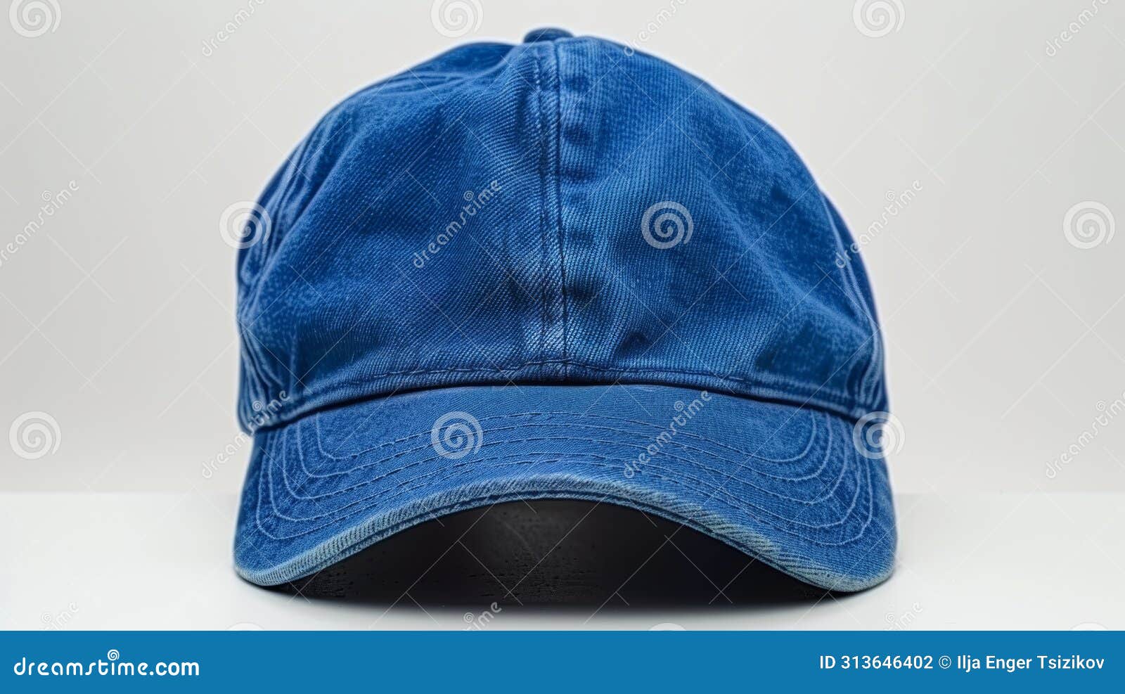 Single Blue Cap Mockup Displayed on a Clean White Background for ...