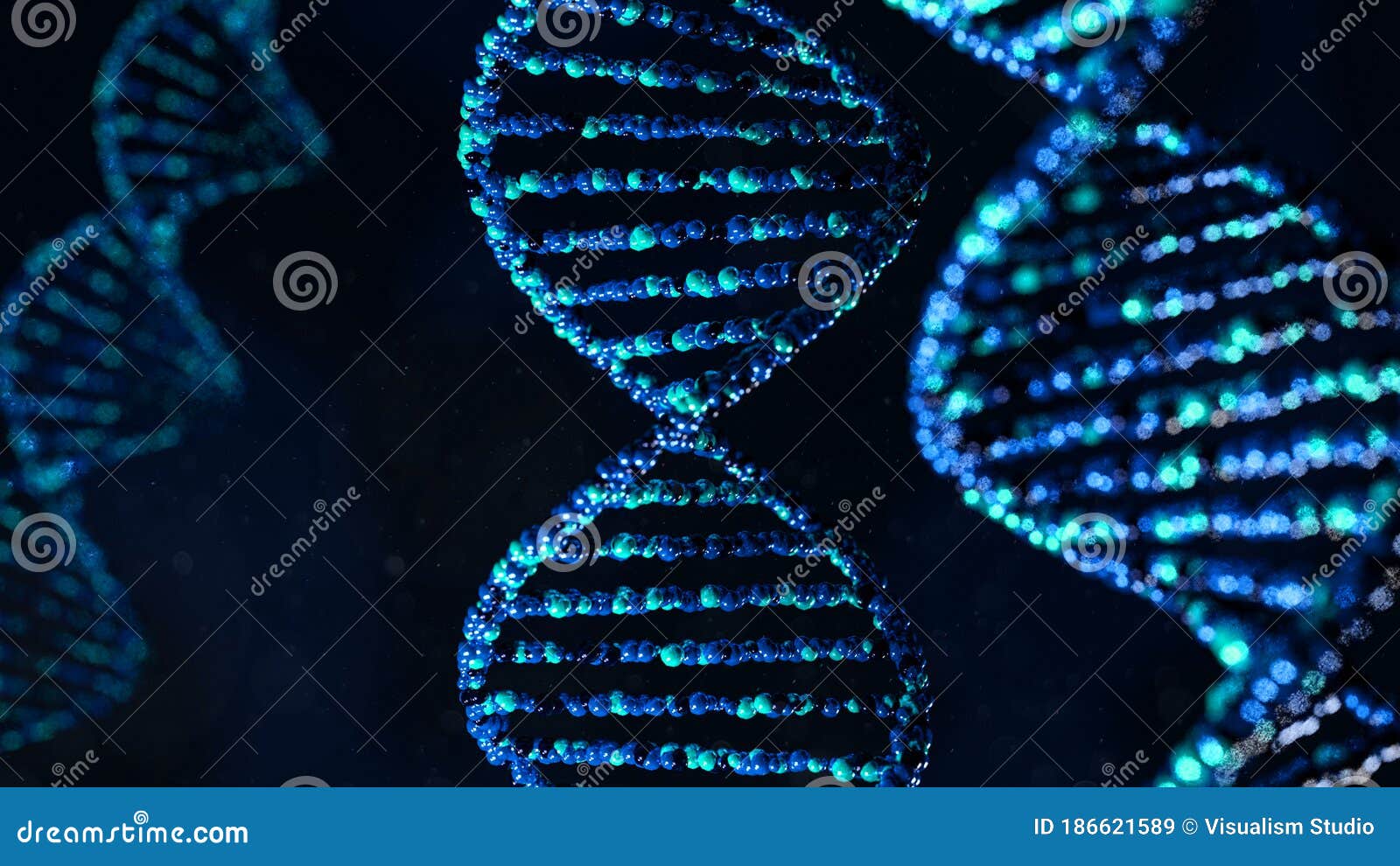 Single Blue DNA Background Dark Abstract Blue Structure Surface Texture ...