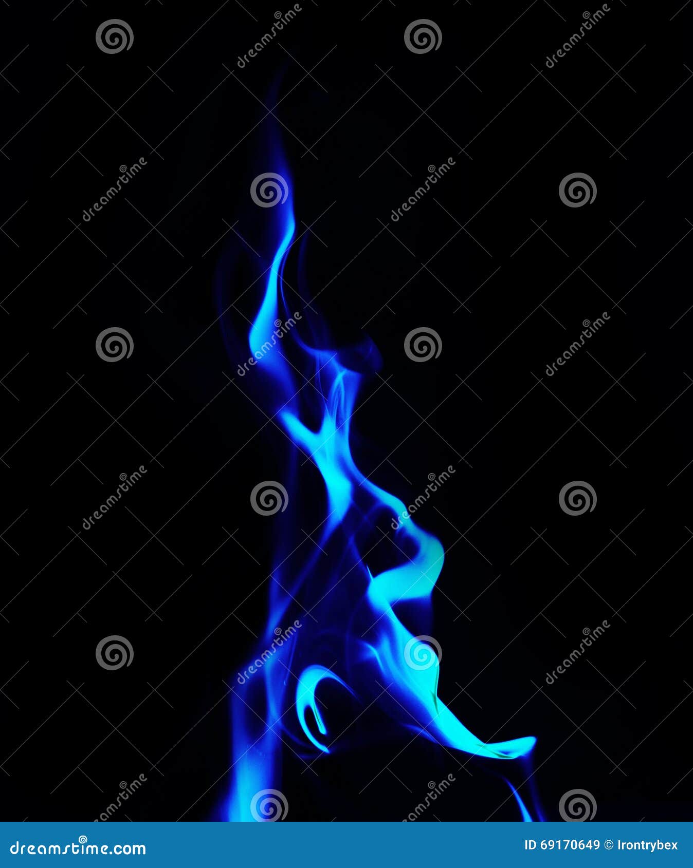 Single blue Fire flame stock image. Image of element - 69170649