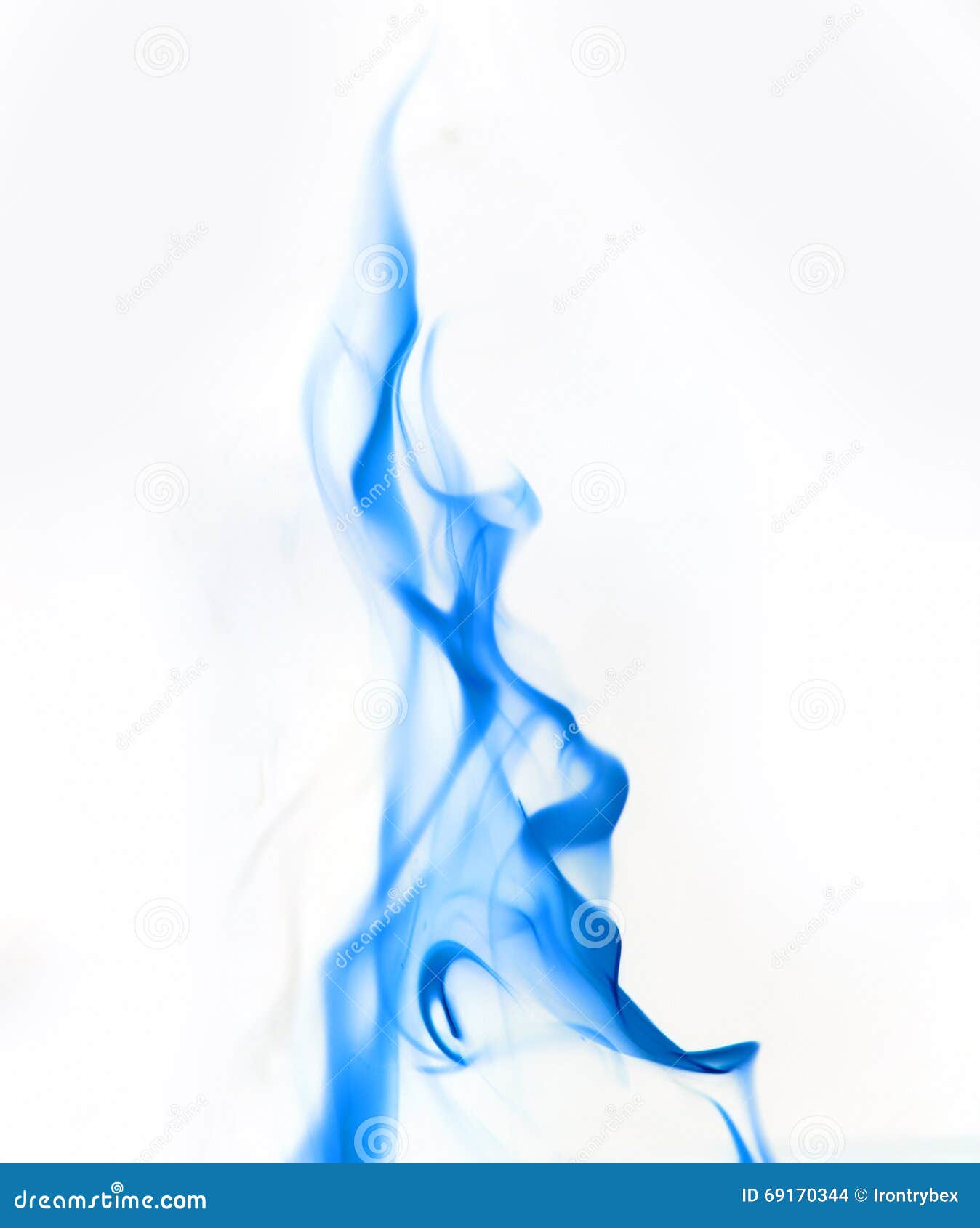 Single Flame White Background
