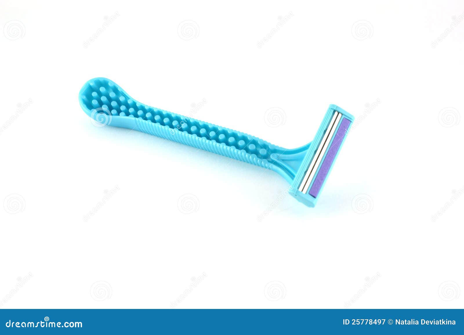 Single blue razors stock image. Image of manual, equipment - 25778497
