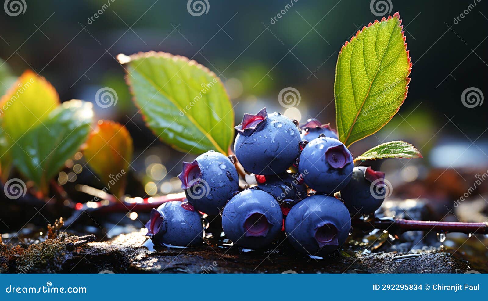 A Single Blueberry Infront Closeup View Stock Photo - Image of macro ...