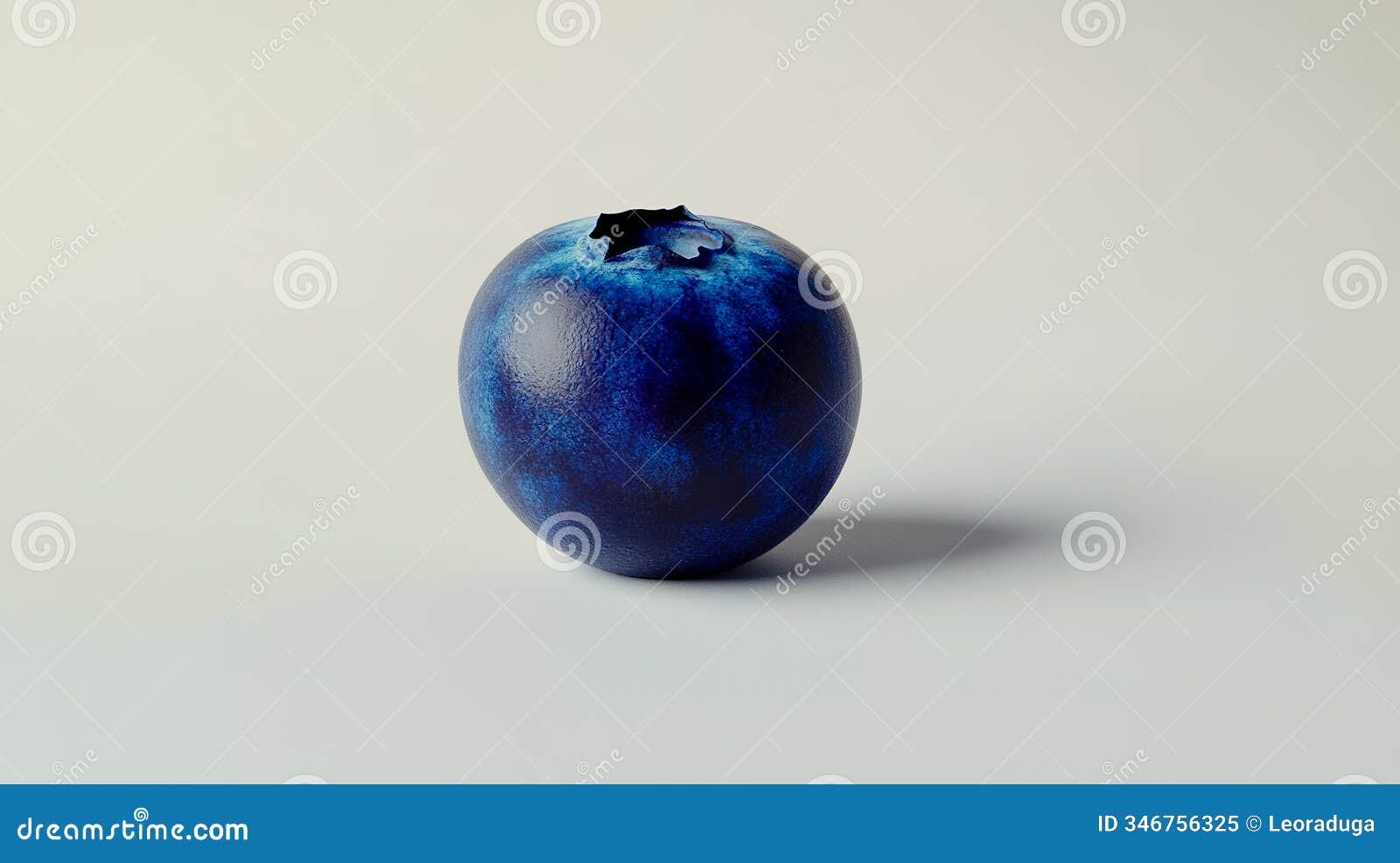 A Single Blueberry Isolated on a White Studio Background Stock ...