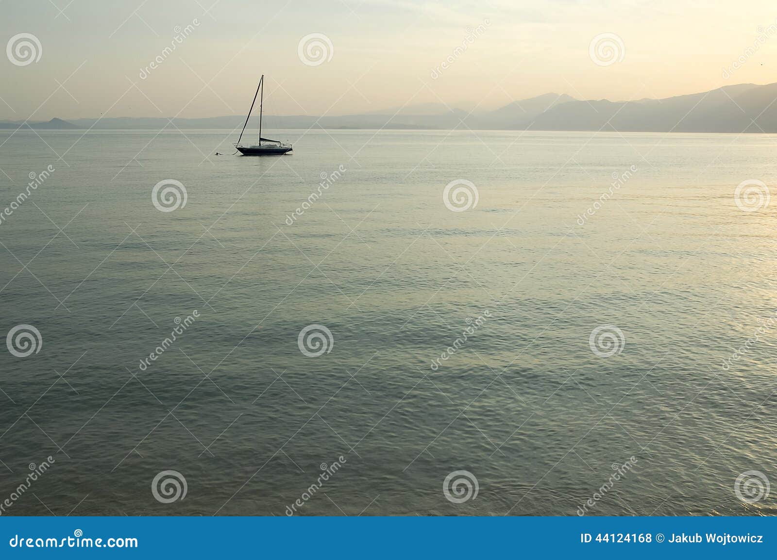 Single boat on the lake stock photo. Image of boat, italy - 44124168