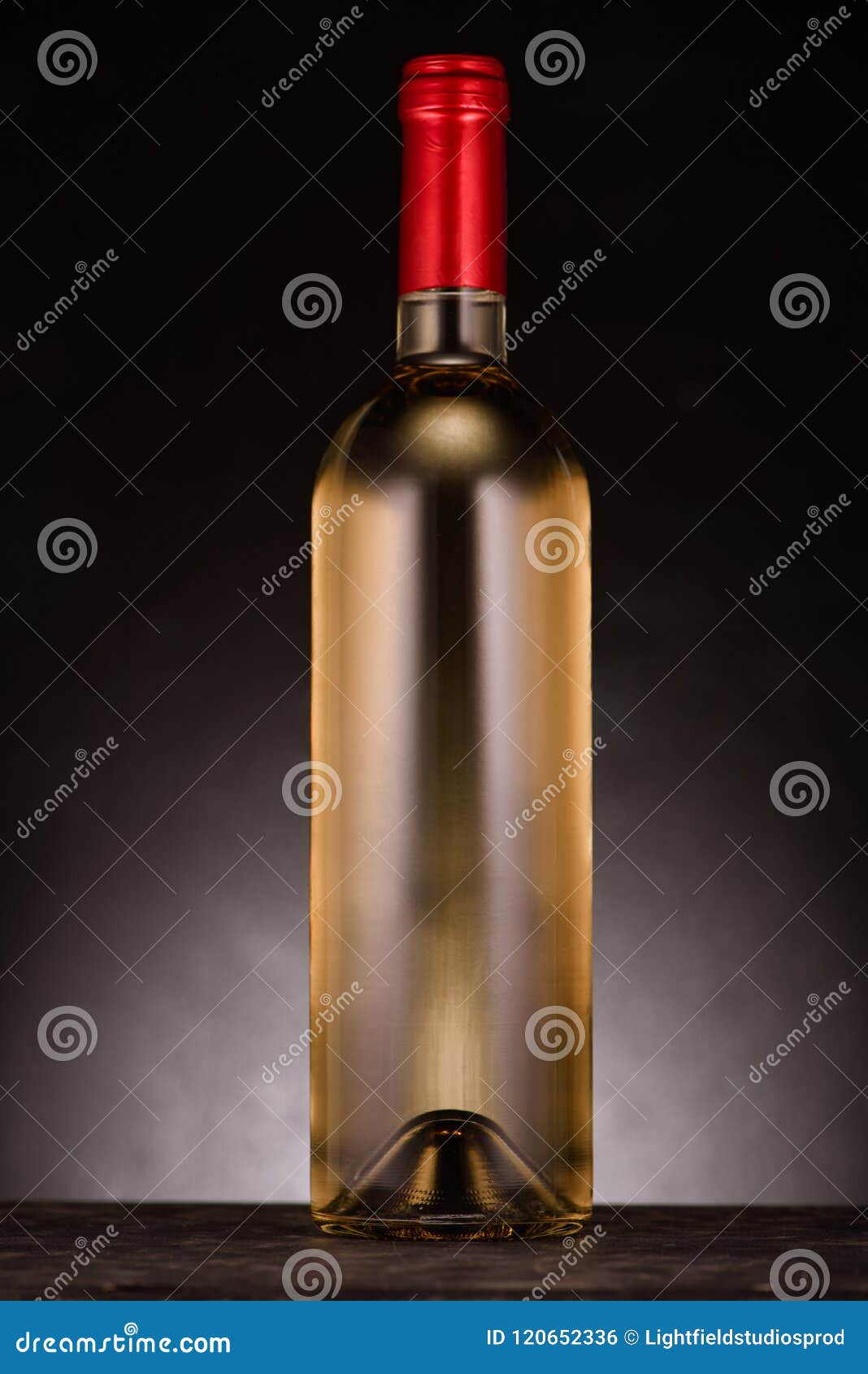 Single Bottle of Luxury White Wine Stock Photo - Image of glass, luxury ...