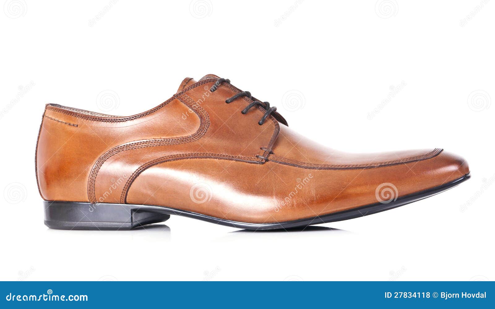 Single brown shoe stock photo. Image of foot, male, glitter - 27834118