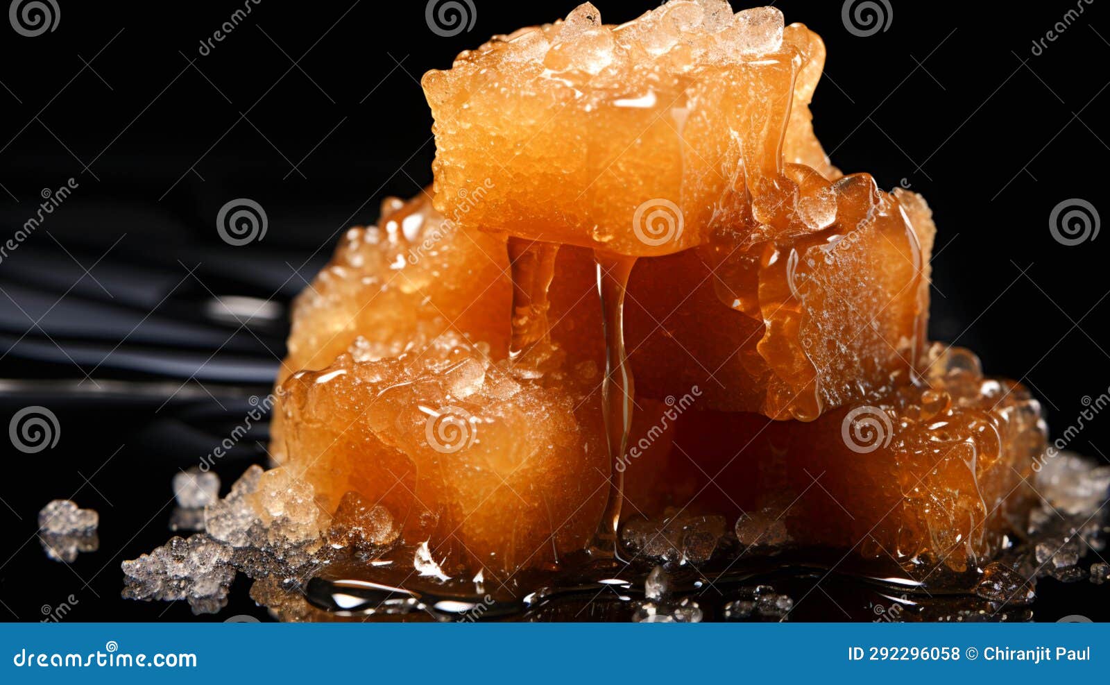 A Single Brown Sugar Isolate Cane Sugar Closeup View Stock Photo ...