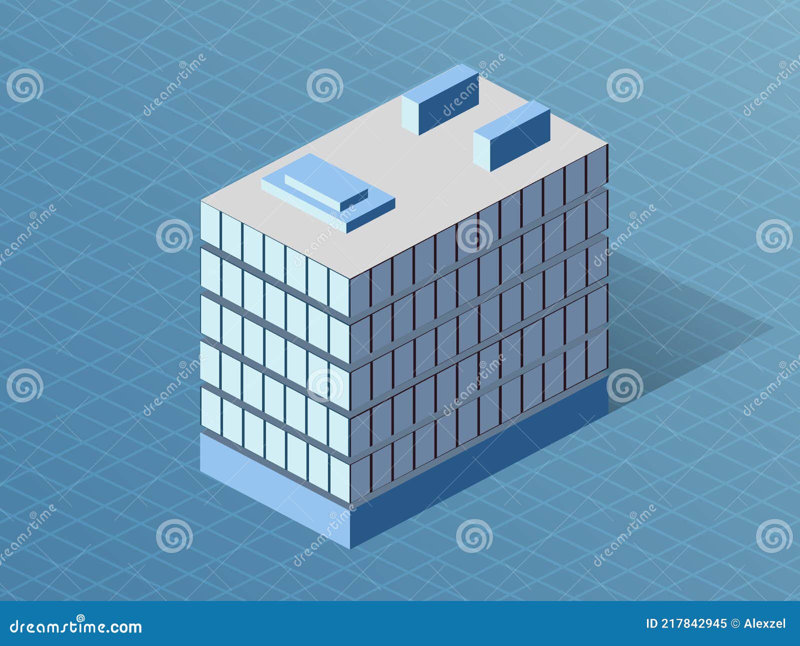 Single Building Isometric 3D Dimensional House of the Modern ...