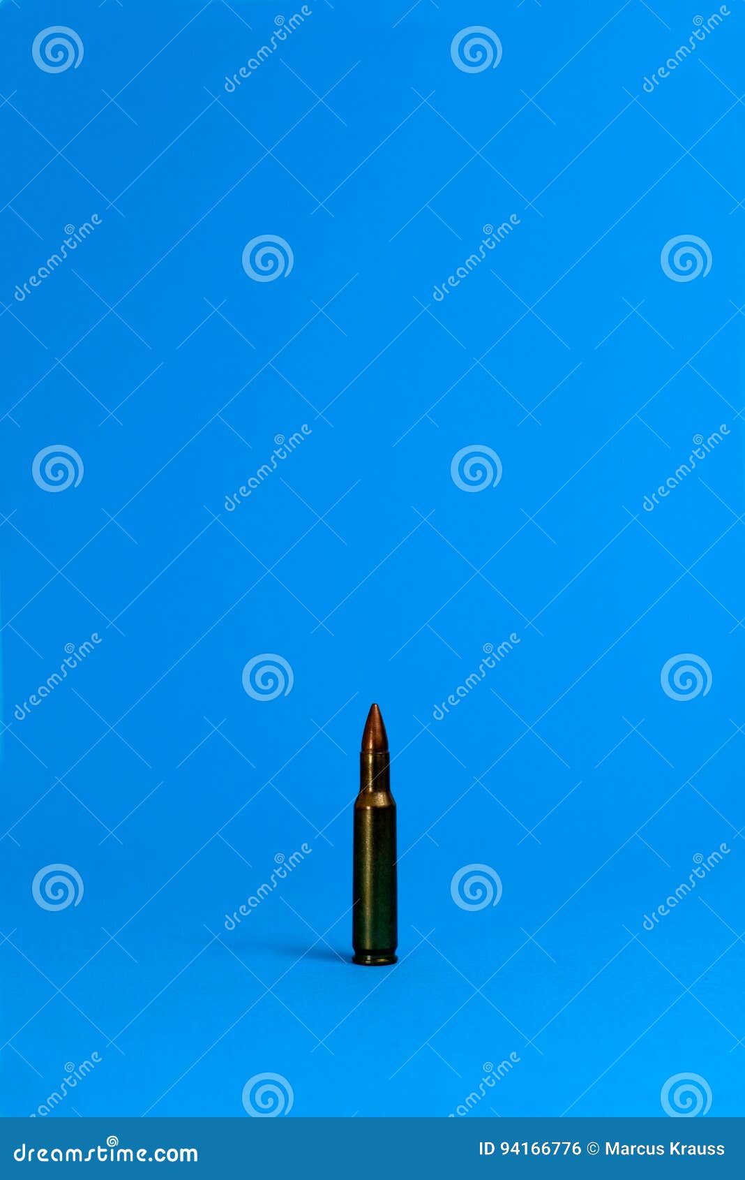 A Single Bullet Standing In Front Of Several Other Bullets Of Various ...