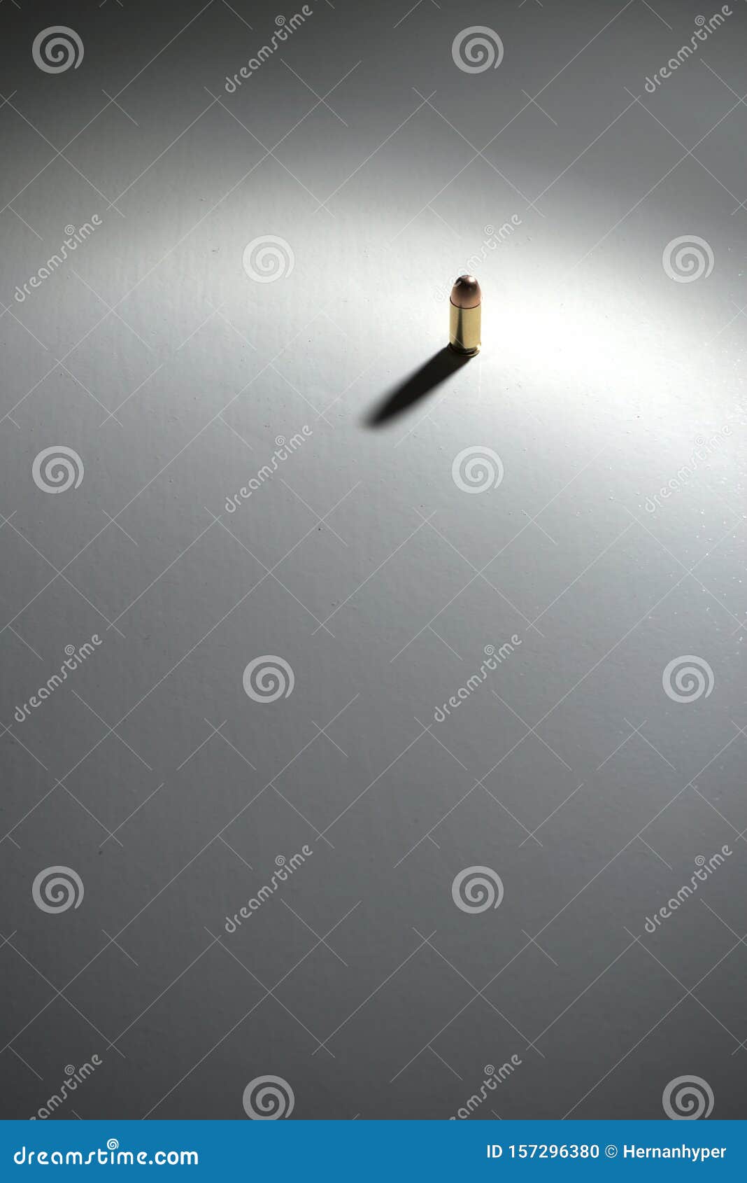 A Single Bullet Standing In Front Of Several Other Bullets Of Various ...