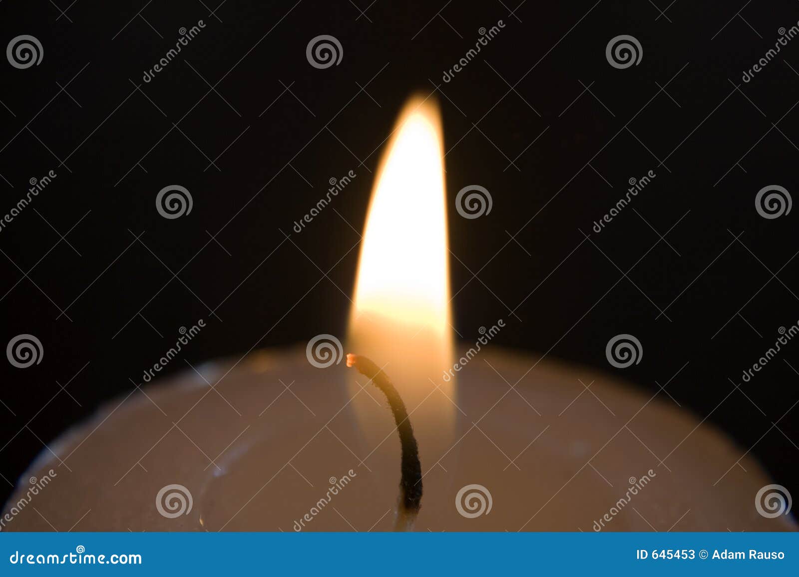 Buring Candle, Four Hands In Background. Dark Room Royalty-Free Stock ...
