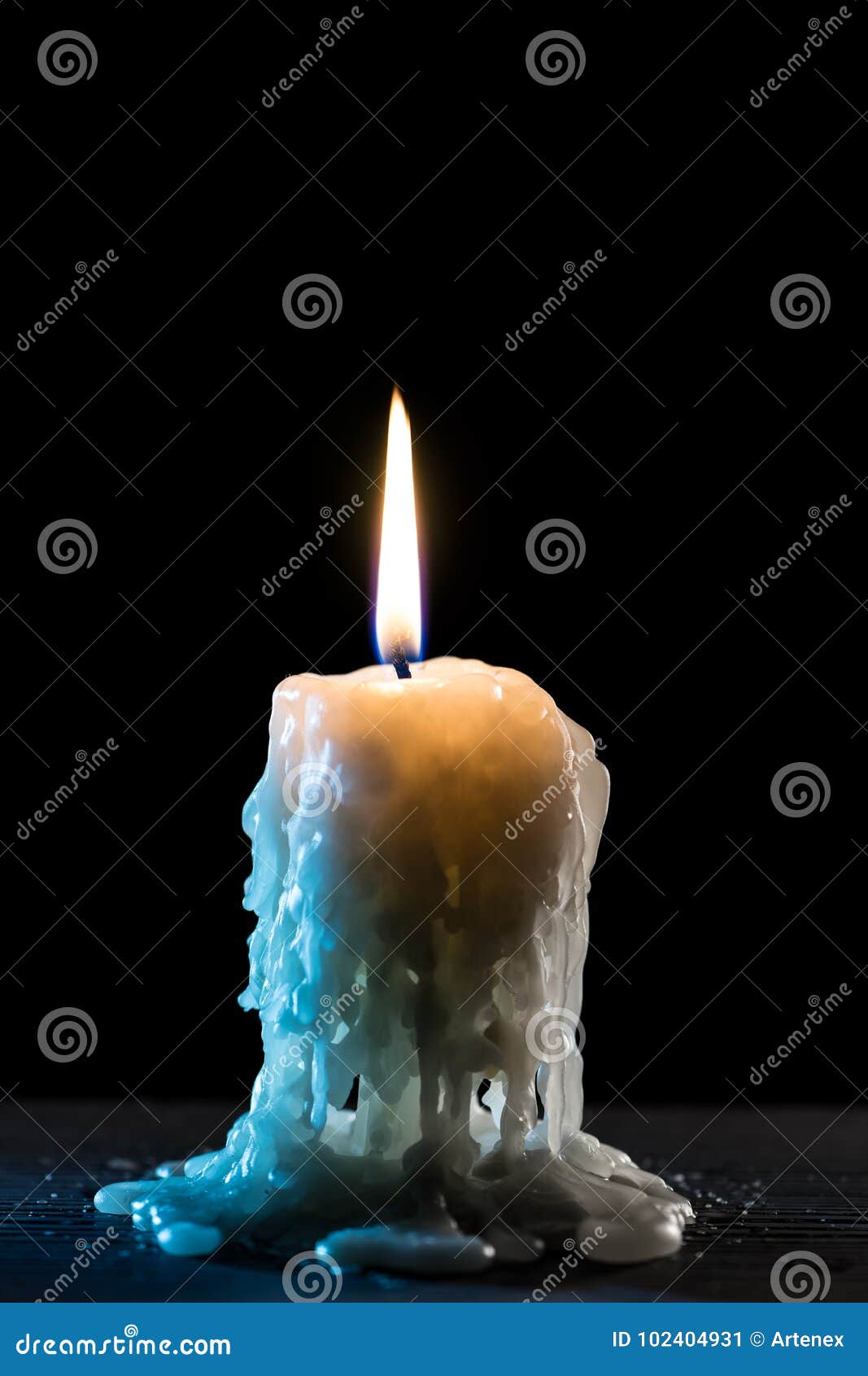 Single burning candle stock image. Image of candlelight - 102404931