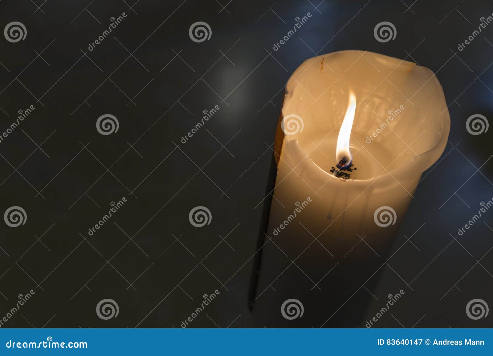 Single burning candle stock image. Image of candle, hope - 83640147
