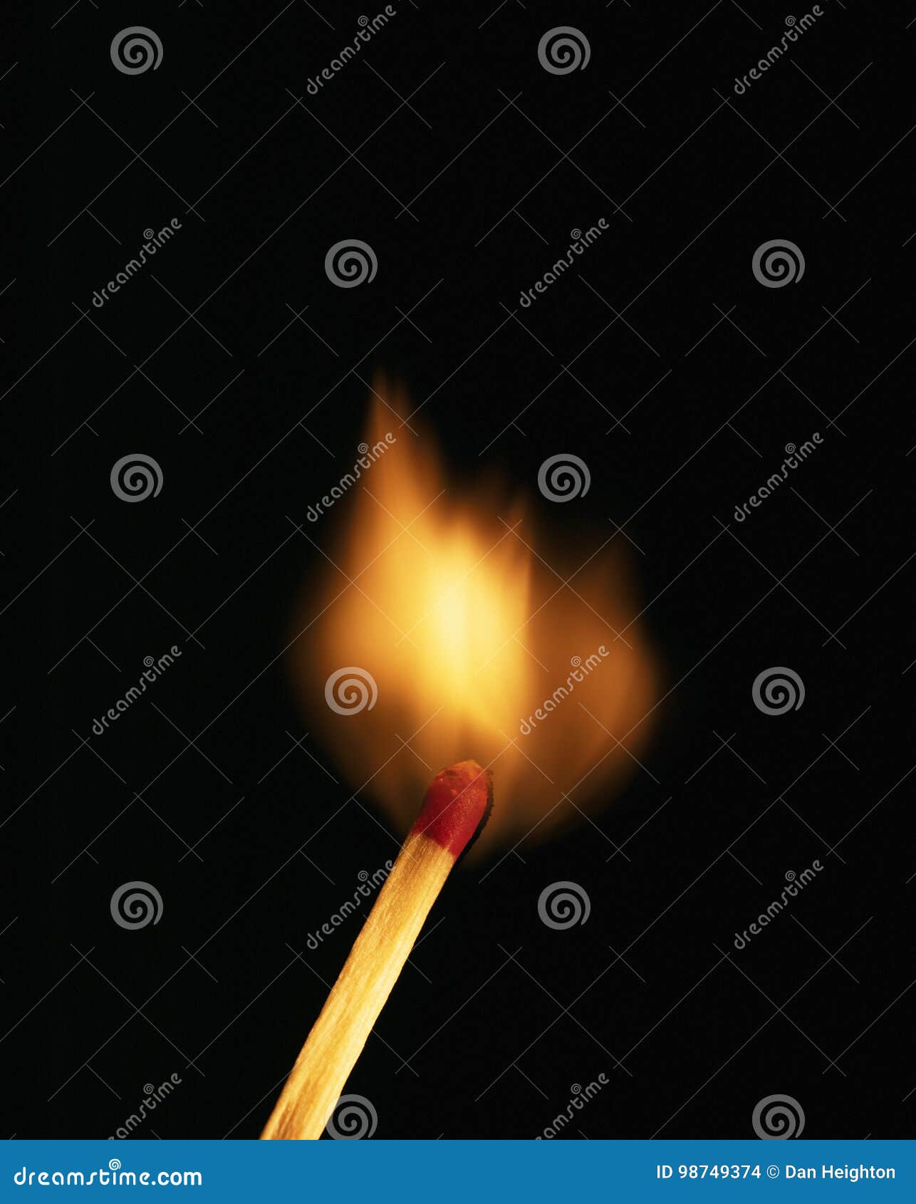Single Burning Match on Black Background Stock Photo - Image of credit ...