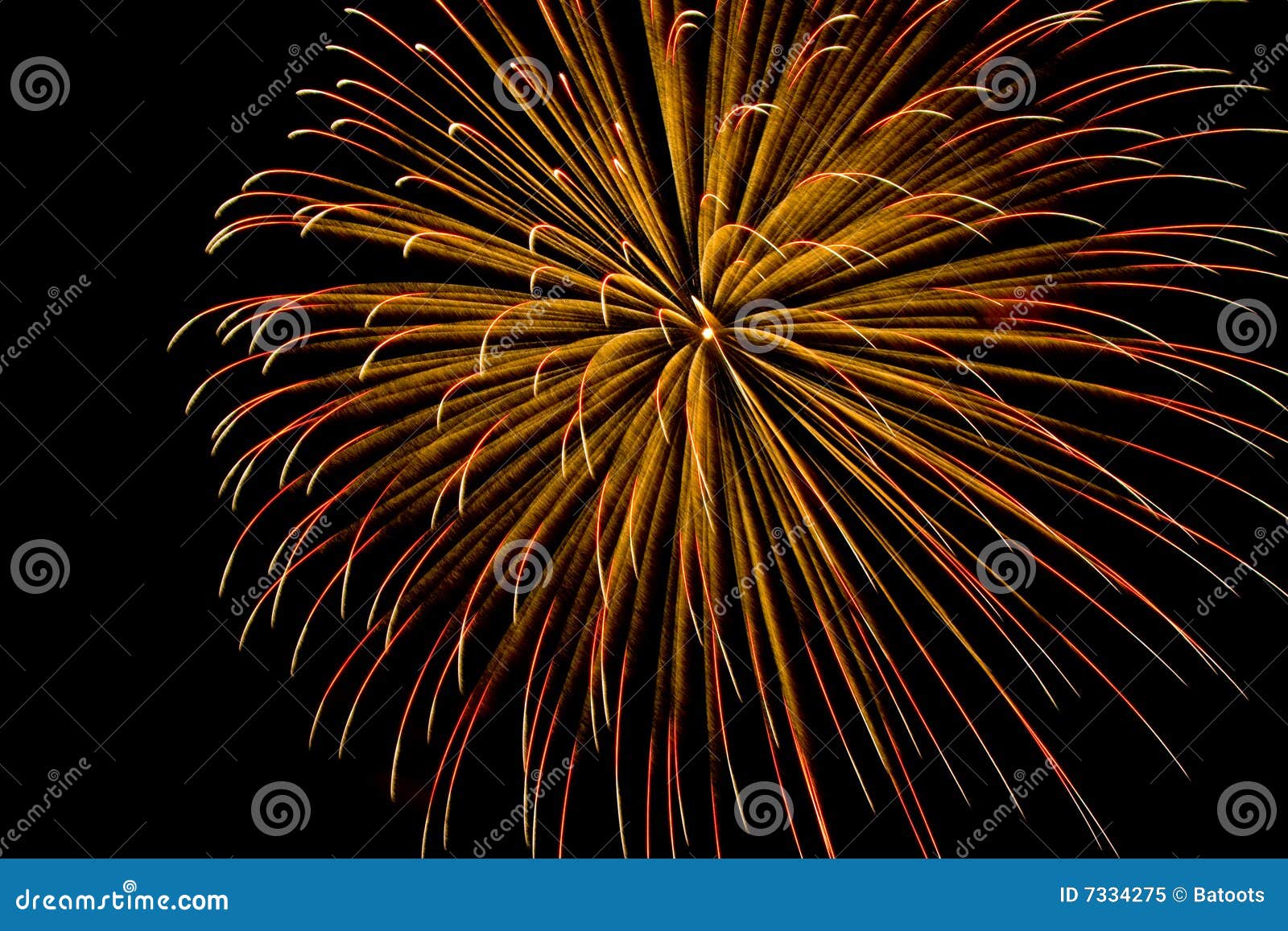 Single-burst Shower of Fireworks Streak Stock Image - Image of ...