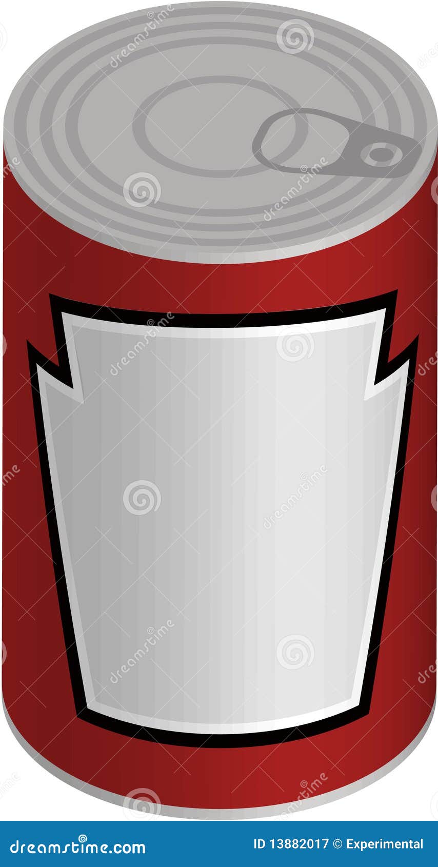 Single can stock vector. Illustration of tool, grocery - 13882017
