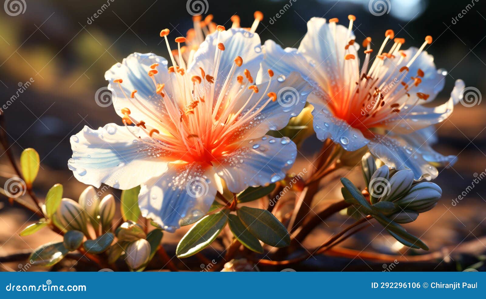 A Single Caper Bush Flower Infront Closeup View Stock Photo - Image of ...