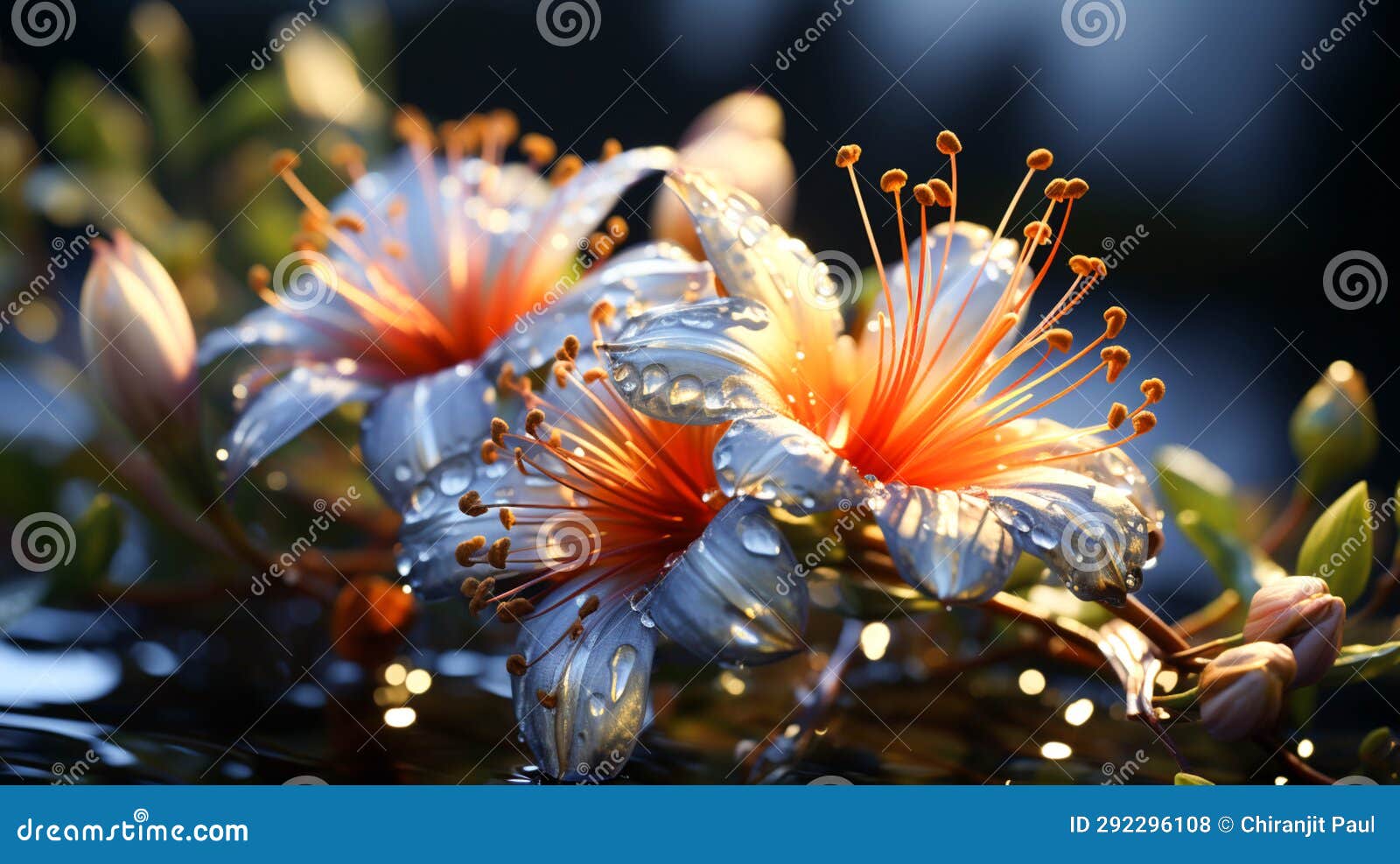 A Single Caper Bush Flower Infront Closeup View Stock Photo - Image of ...