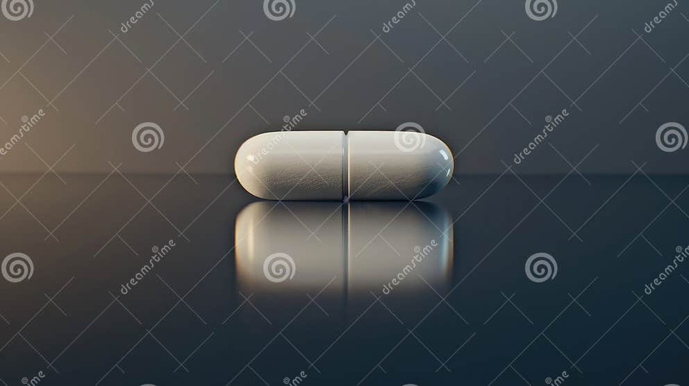 Single Capsule with Gradient Reflection Pharmaceutical Concept Stock ...