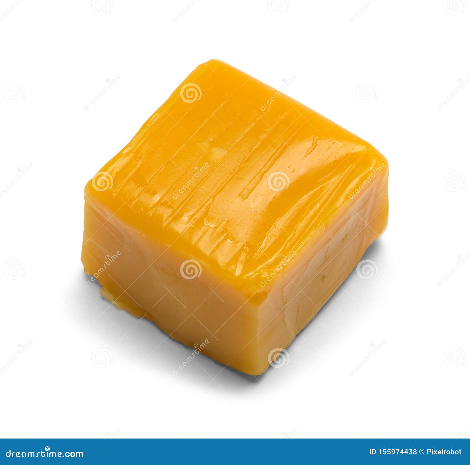 SIngle Caramel stock photo. Image of dessert, sweet - 155974438