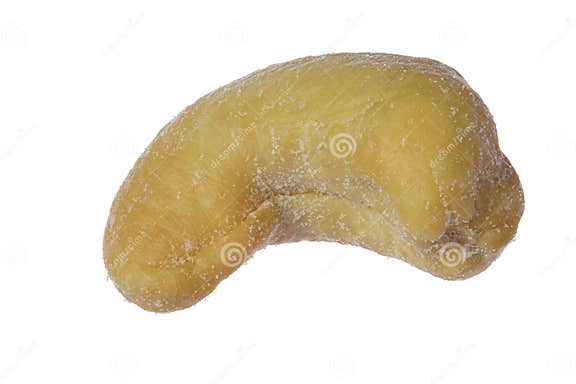 A single cashew nut stock image. Image of macro, snack - 29410663