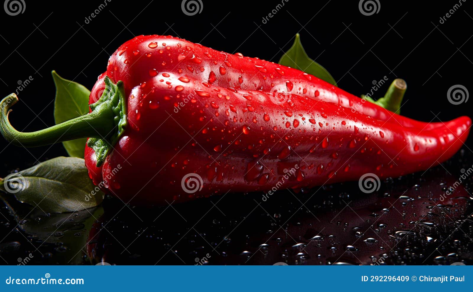 A Single Cayenne Pepper Closeup Infront View Stock Image - Image of ...