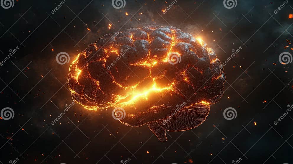 Microscopic View of a Single Cell in a Dark Environment Showcasing Its ...