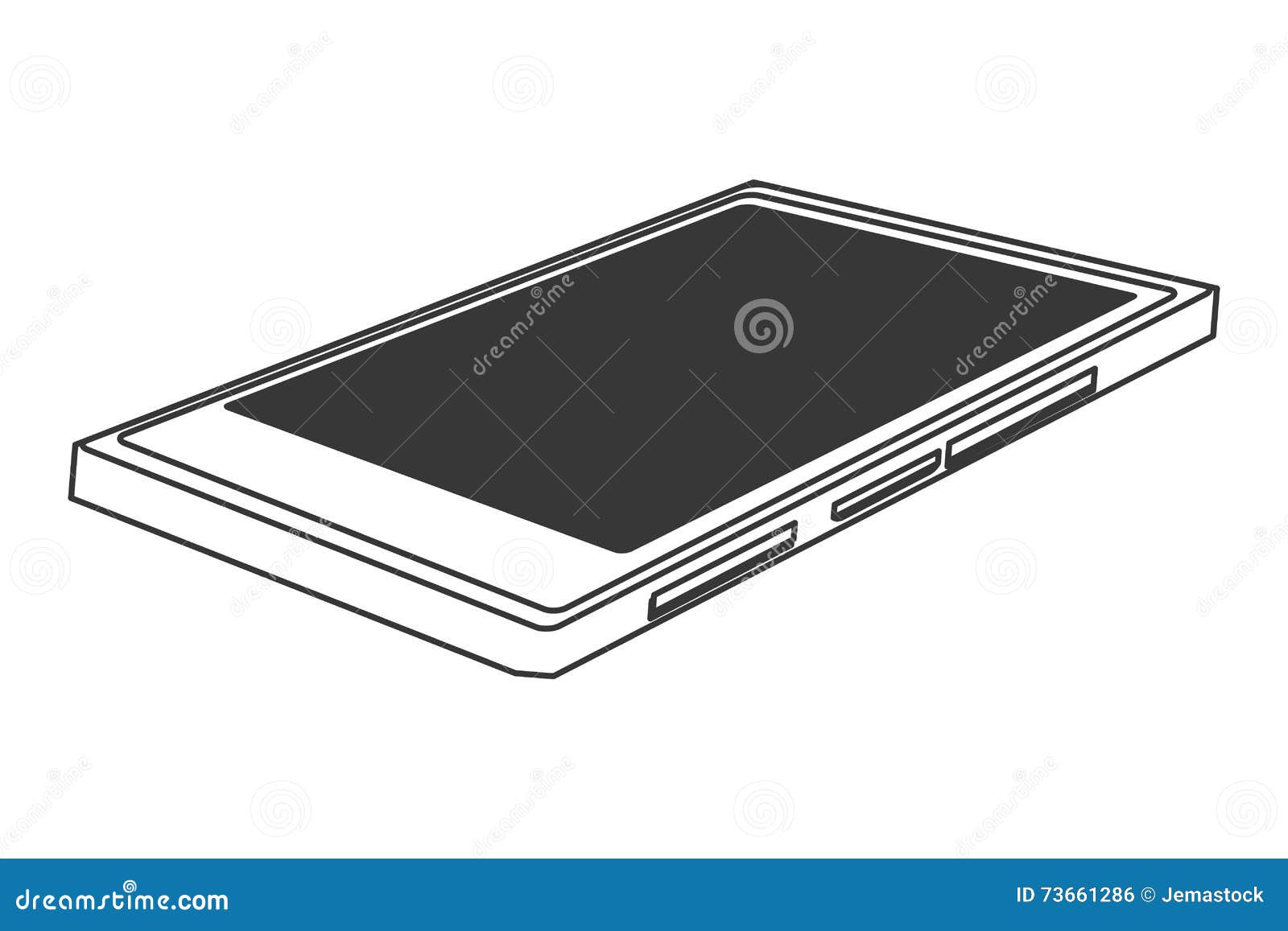 Single Cellphone Lying Down Icon Stock Illustration - Illustration of ...
